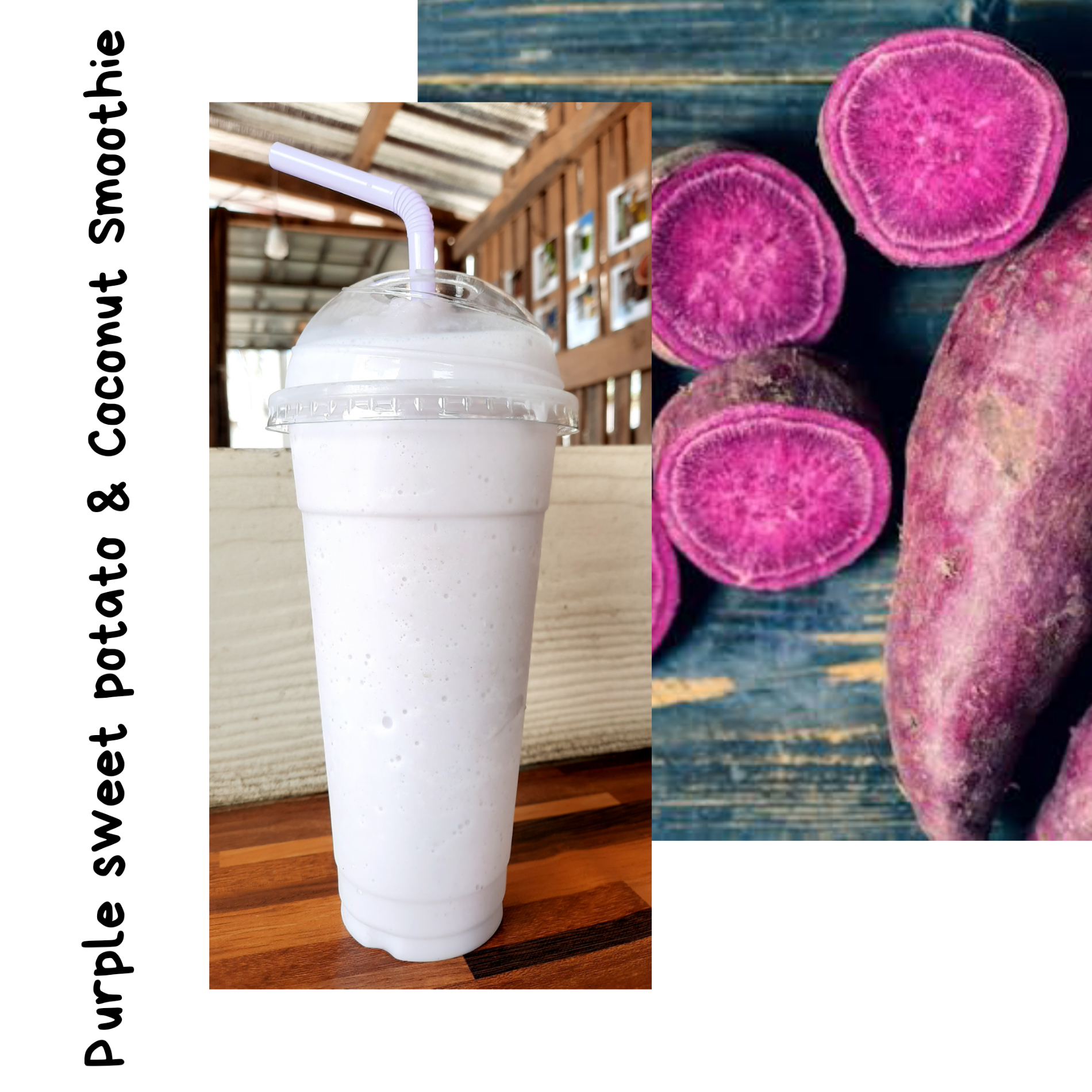 รูป มะพร้าวปั่นนมสด Coco Road - สาขา MFU