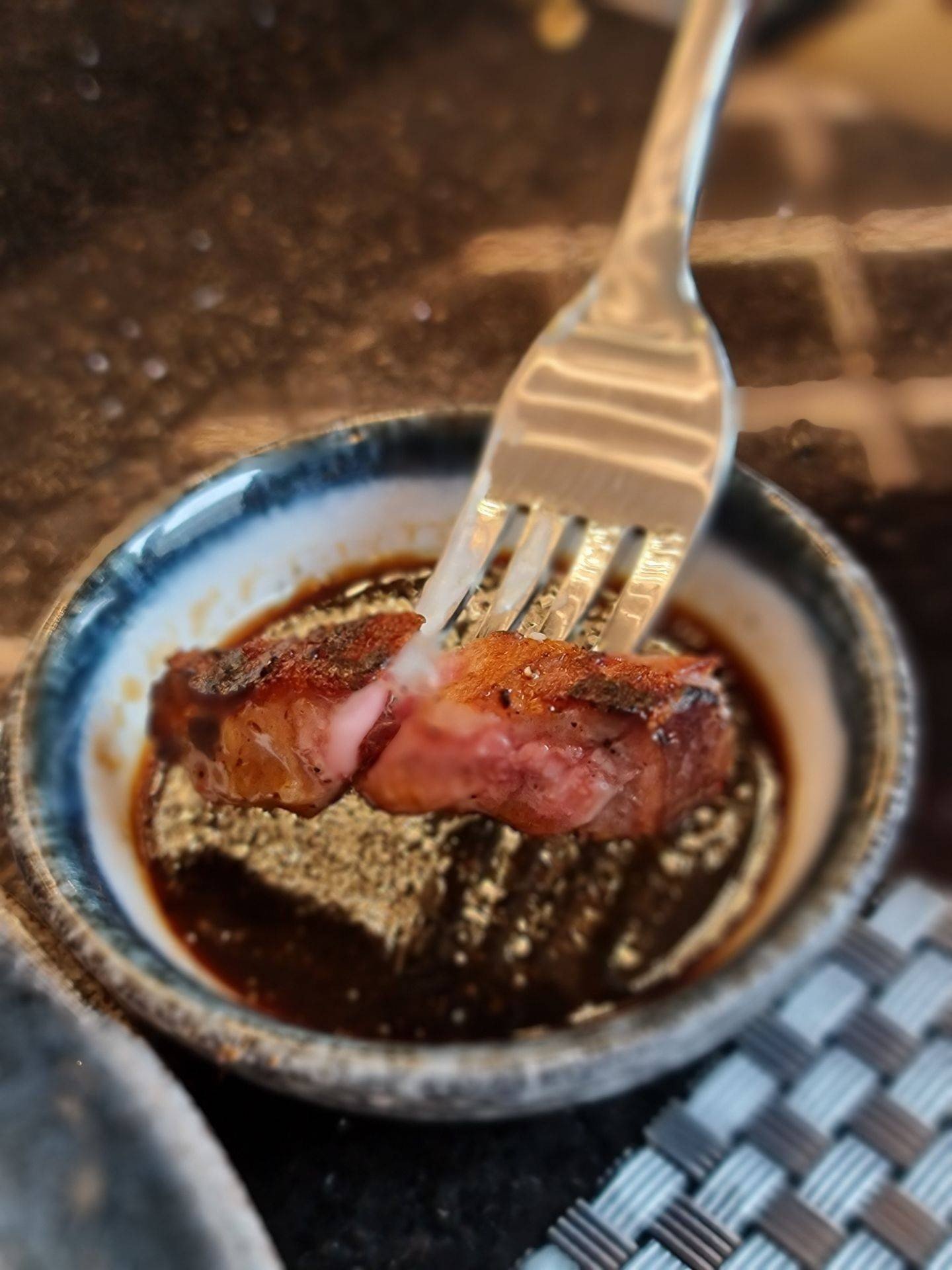 Argentinian Striploin Steak ร้าน CUT Raw & Grilled และ Chez Miline