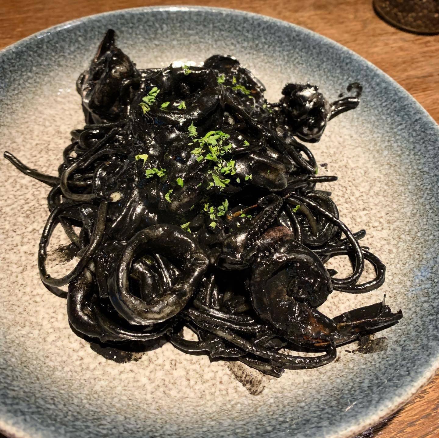 Black ink pasta ร้าน Sireena Italian Restaurant เขาใหญ่