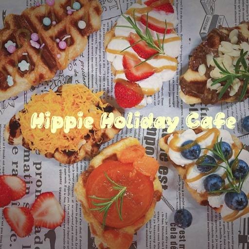 ร้าน Hippie Holiday Cafe. Croffle ครอฟเฟิล & Banoffee pie บานอฟฟี่ พาย ...