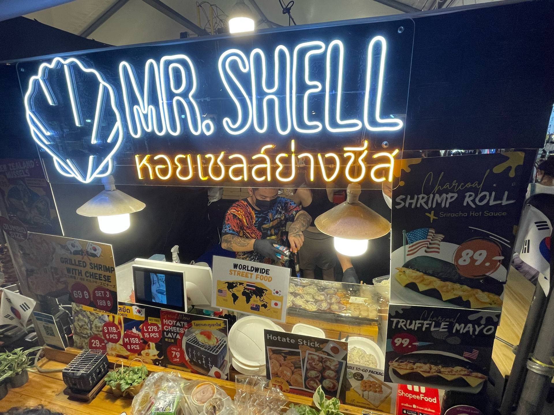 รีวิว MR. SHELL หอยเชลล์ย่างชีส JODD FAIRS - mr.shell หอยเชลล์ย่างชีส ...
