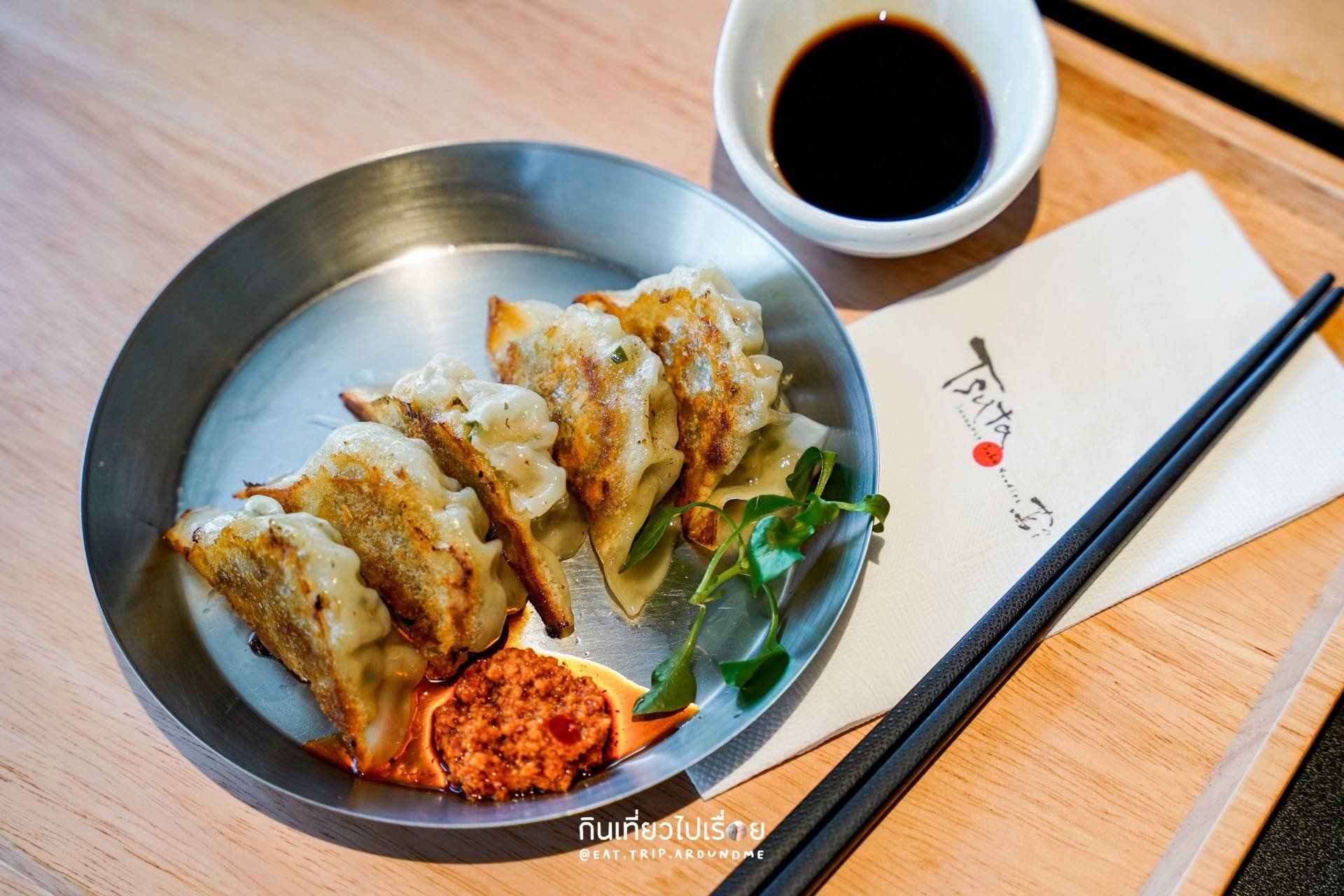 Yaki Gyoza ร้าน Tsuta Japanese Soba Noodle Michelin Starred Ramen ซึตะ