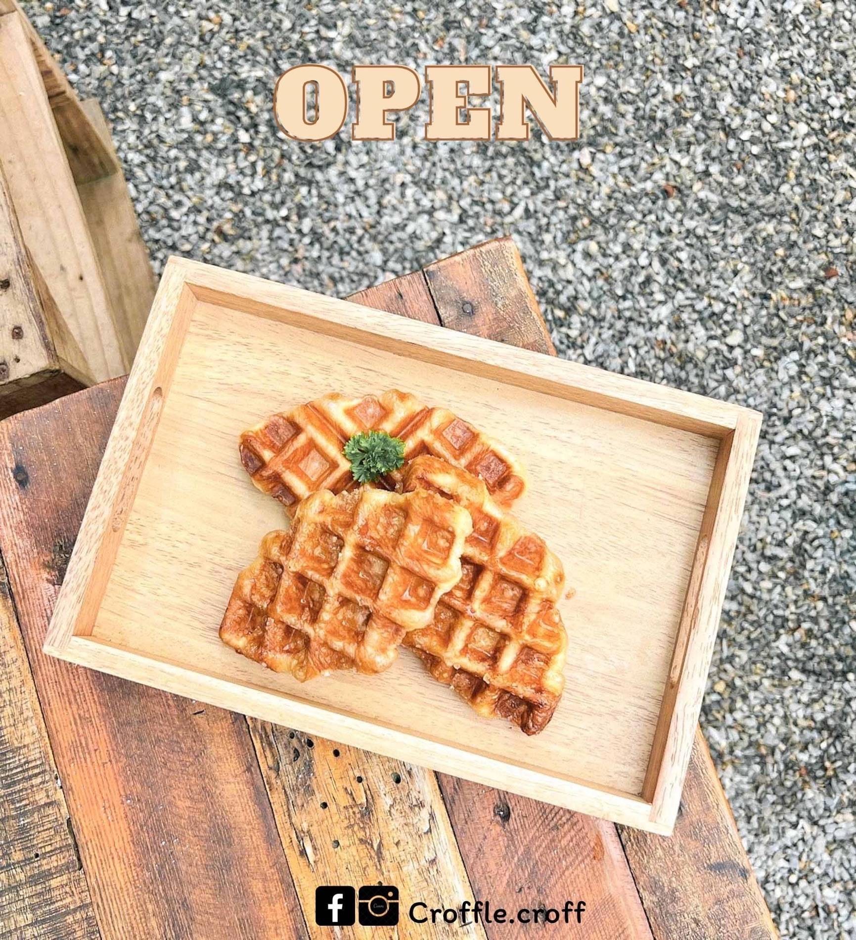 รีวิว Croffle.croff เพชรบุรี - ครอฟเฟิล อร่อย กรอบ