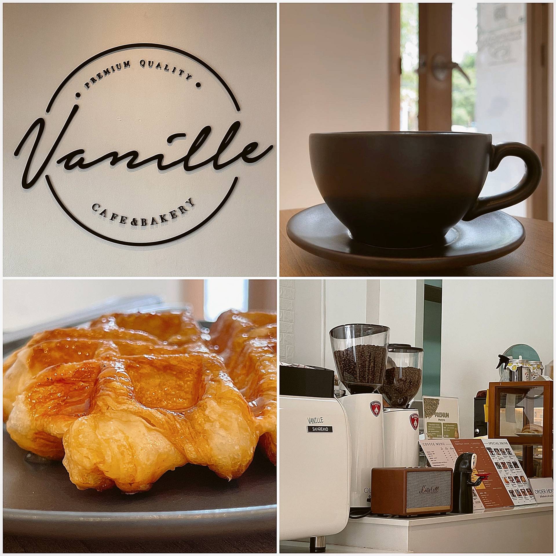 รีวิว Vanille cafe & bakery แยกวัดหนองบัว - ร้านสวย ขนมอร่อย กาแฟใช้ได้
