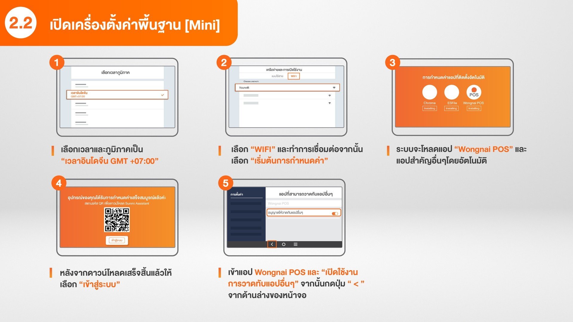 การเข้าสู่ระบบด้วย Wongnai Merchant App