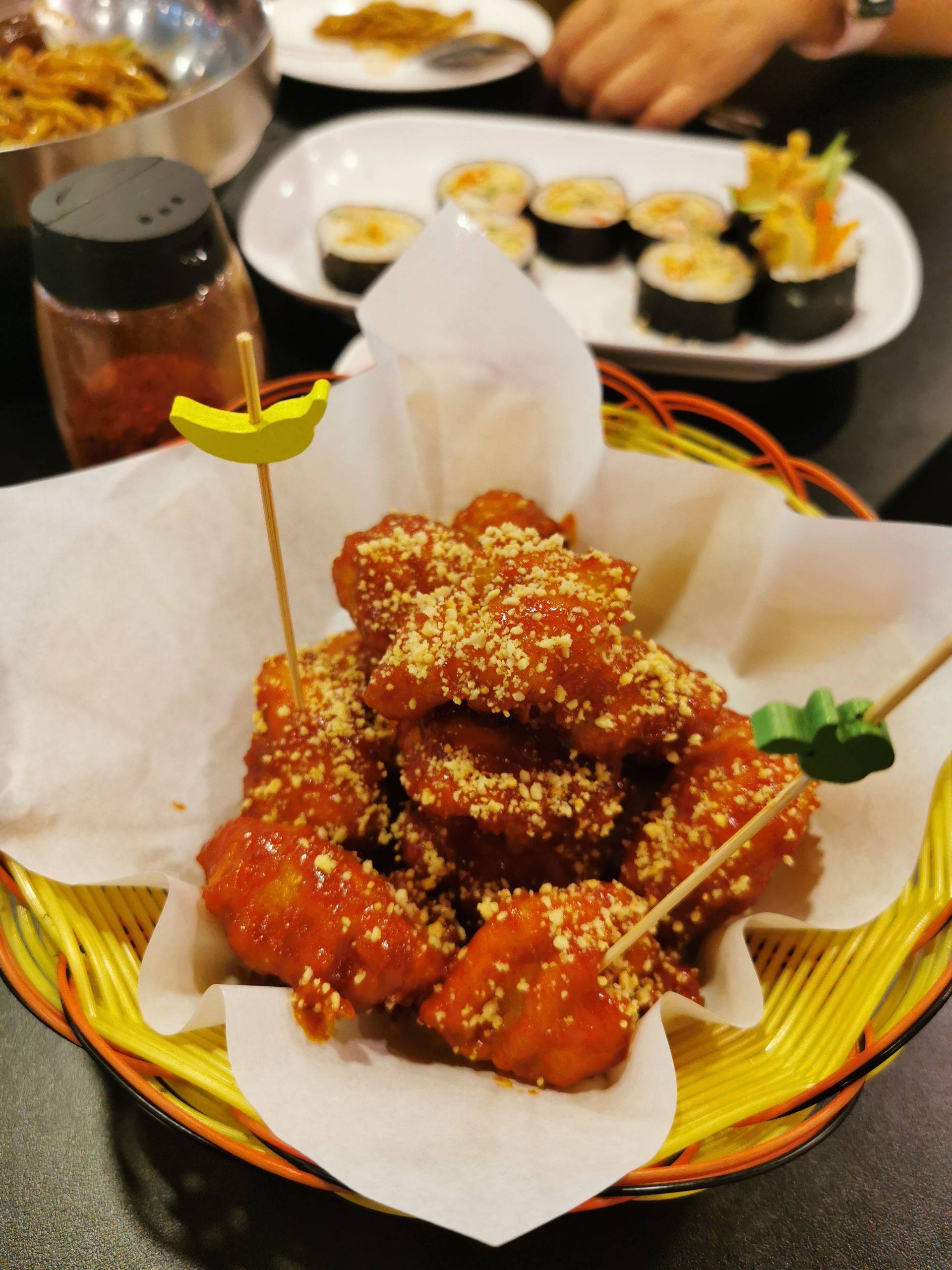 ไก่กังจอง / 닭강정 ไก่จังจอง ร้าน Han kki Restaurant สบายอาหารไทย