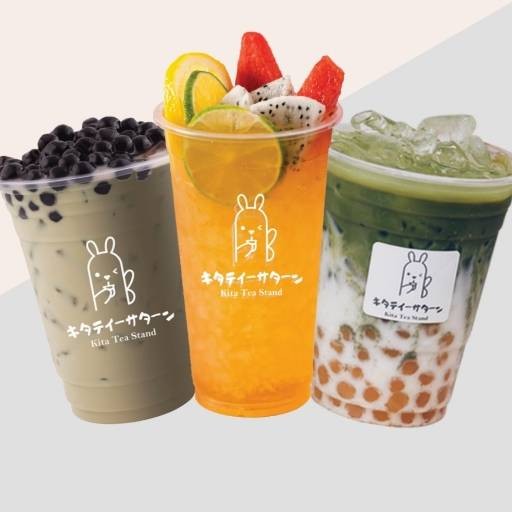รีวิว Kita Tea Stand สาขาปากซอยแบริ่ง - สั่งชาเขียวนมวิปครีมมา