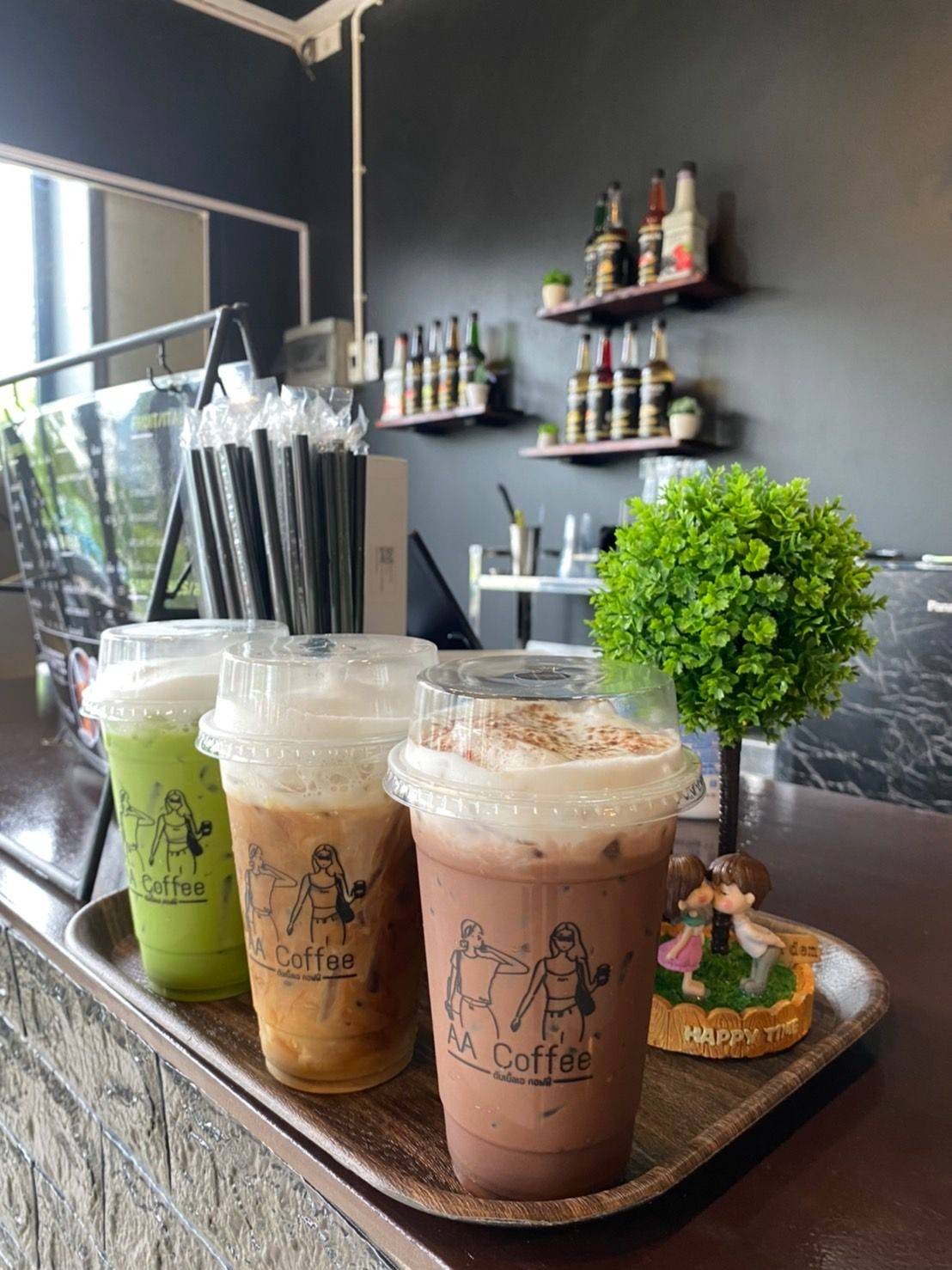 ร้าน AA COFFEE' ข้างธนาคารกรุงไทยพระบาท | รีวิวร้านอาหาร