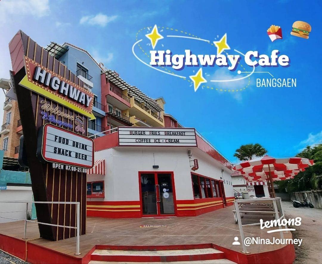 รีวิว Highway Cafe Bangsaen - คาเฟ่สไตล์ American Retro ริมหาดวอนนภา บางแสน