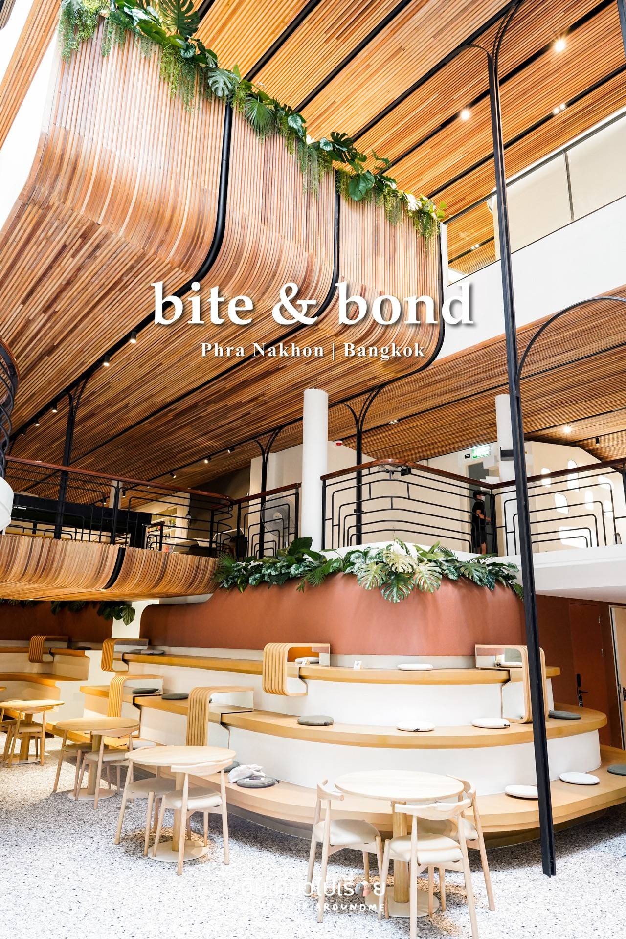 รีวิว bite and bond - 🥯 bite & bond คาเฟ่โทนสีขาวน้ำตาลอบอุ่น ย่านเสาชิงช้า - Wongnai