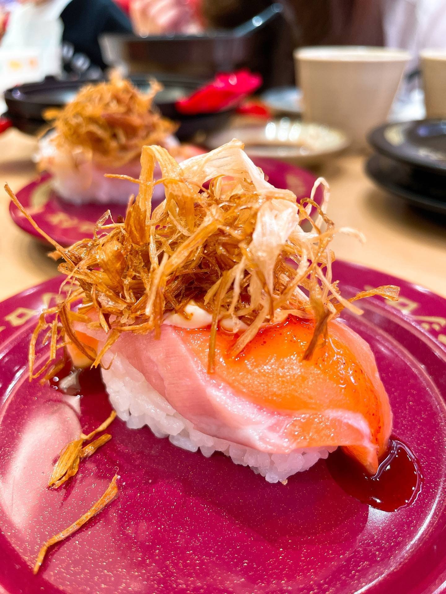 Salmon with Mala sauce ร้าน Sushiro Central Plaza Rama 2 - Wongnai