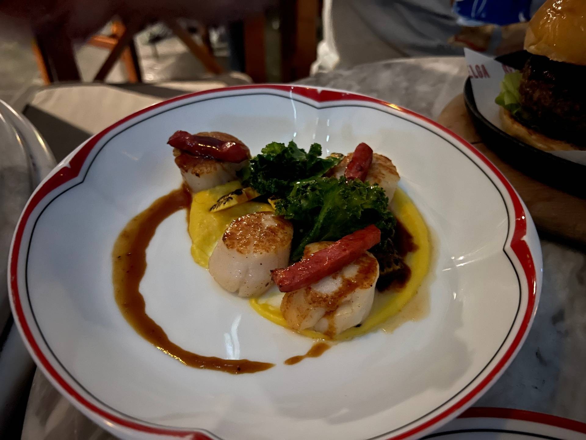 Noix de St Jacques ร้าน BELGA Rooftop Bar & Brasserie