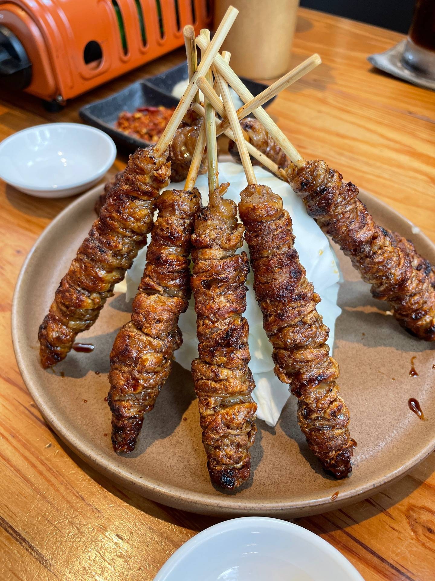 Torikawa (Chicken Skin) • อันนี้ดี กินเยอะ ไขมันทะลัก ร้าน Uma Uma ...