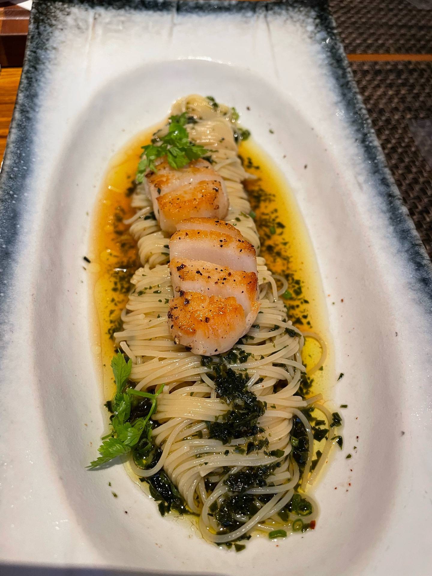 Scallop Cold Pasta • อร่อยมาก ร้าน Bodegas Wine นนทบุรี - Wongnai