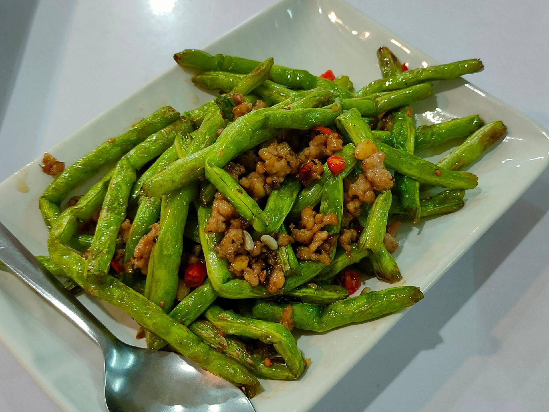 ถั่วแขกผัด ร้าน ยีเล่อฝู