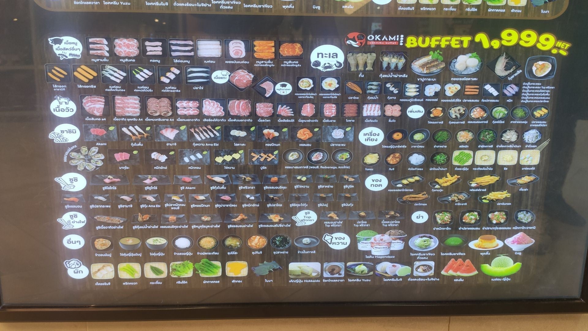 รูป Okami Yakiniku Buffet เซ็นทรัลศรีราชา - Wongnai