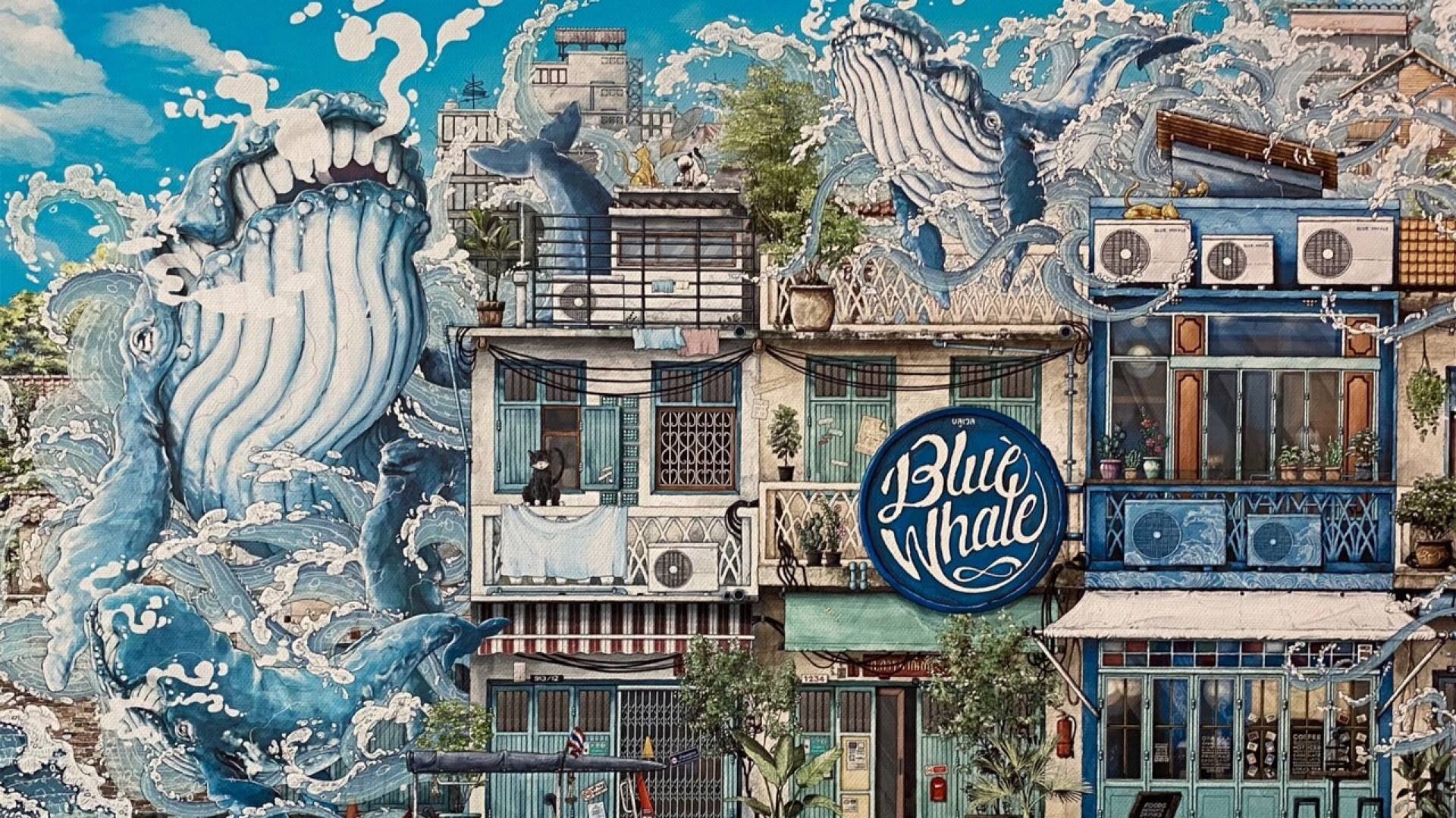 [รีวิว] ร้าน Blue Whale Blue Whale | เมนูแนะนำ รูปภาพ ราคา