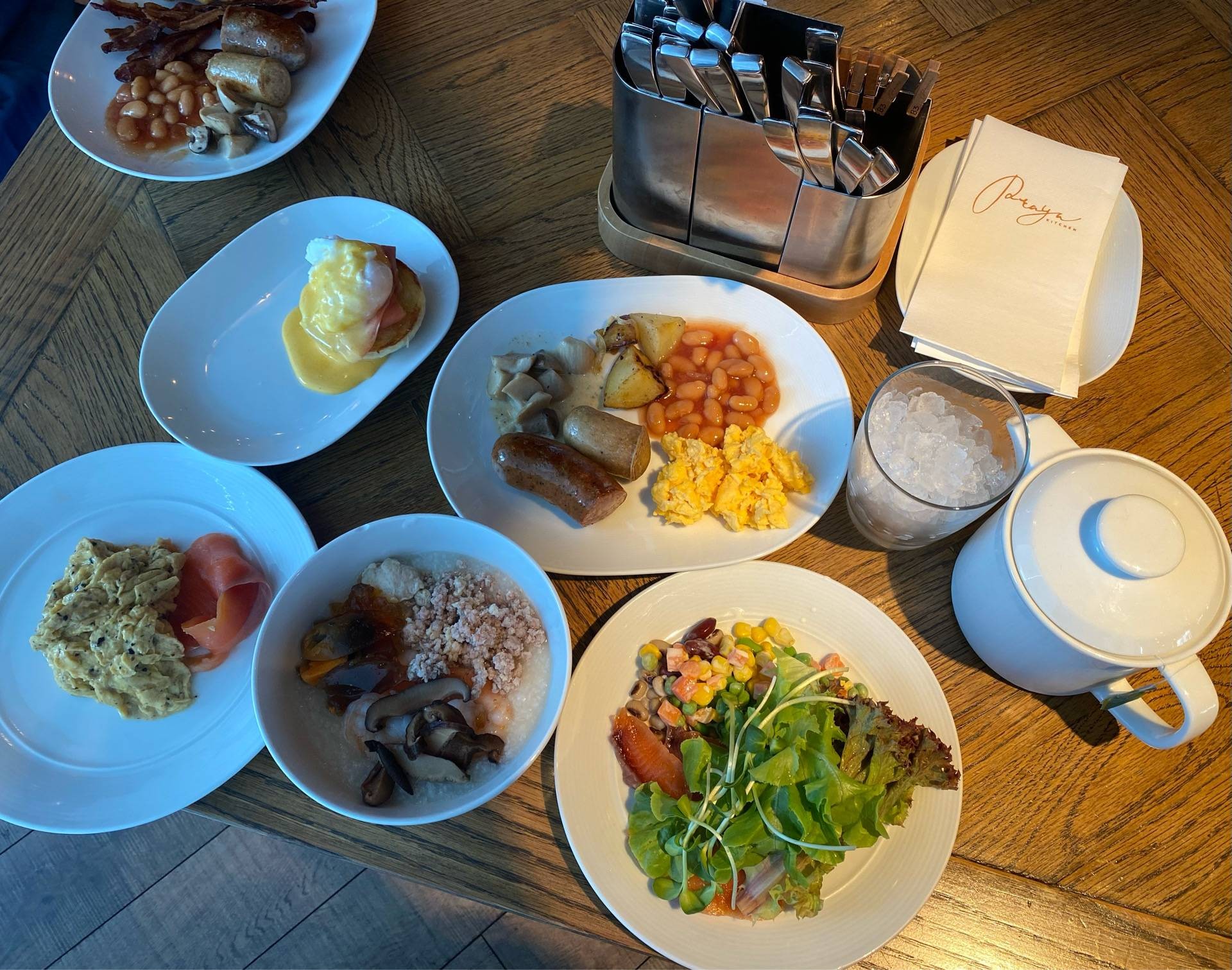 รีวิว Praya Kitchen Bangkok Marriott Hotel สุรวงศ์ - Buffet อาหารเช้า ...