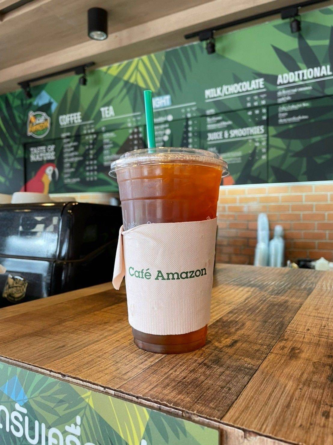 รีวิว Café Amazon - SD1162 บขส. ใหม่ โคราช(พาข้าว) - ดื่มกาแฟระหว่างรอรถ