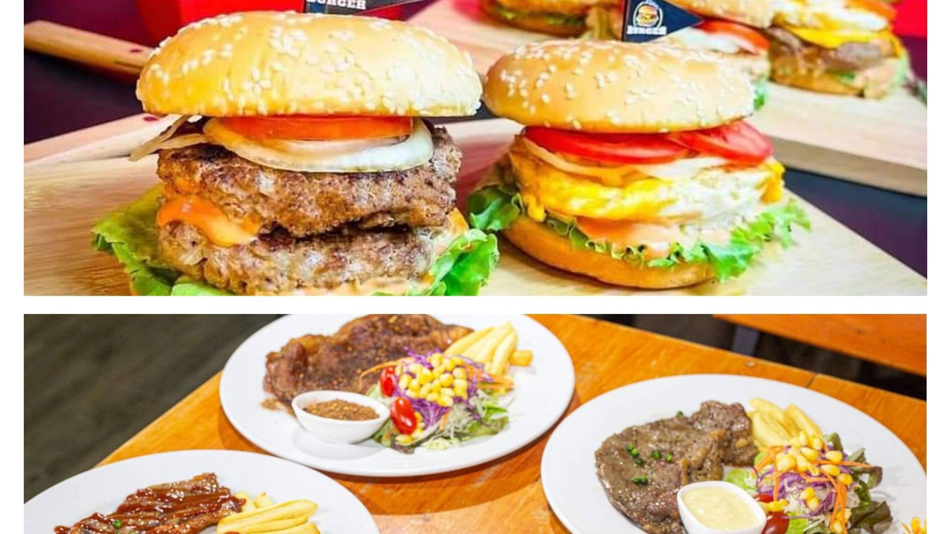 ร้าน อลันเบอร์เกอร์ Alan BURGER & นาเนียสเต็ก สาขาบางแสน สาขาบางแสน ...