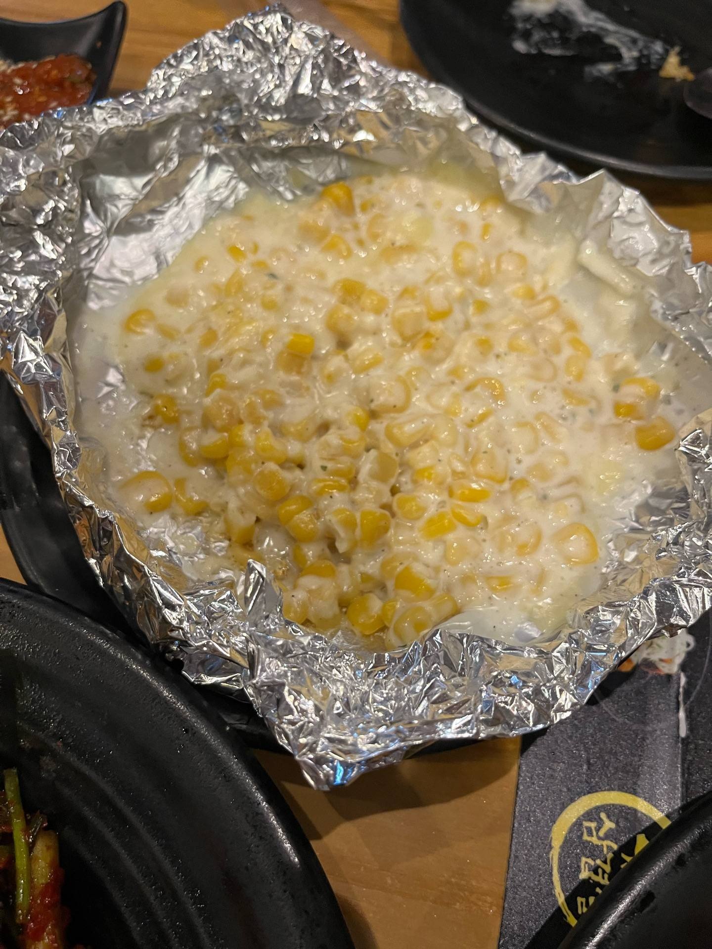 ข้าวโพดชีส ร้าน Sam Gyup Sal BBQ สาขาห้วยขวาง