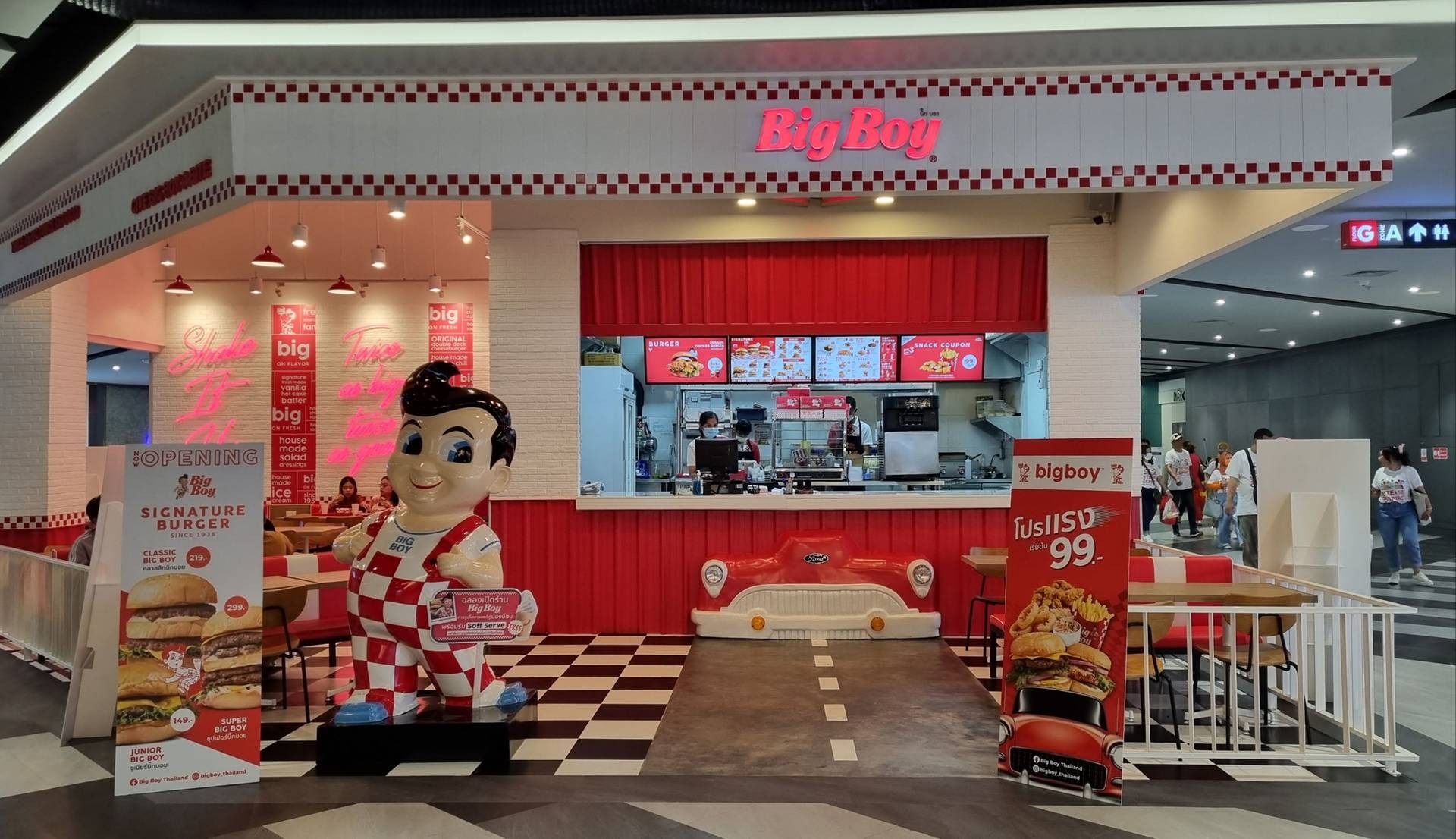 รีวิว Big Boy MBK - ร้านเบอร์เกอร์พร้อมน้ำรีฟิลเจ้าดังจากอเมริกา มาเปิดที่เอ็มบีเคแล้ว - Wongnai