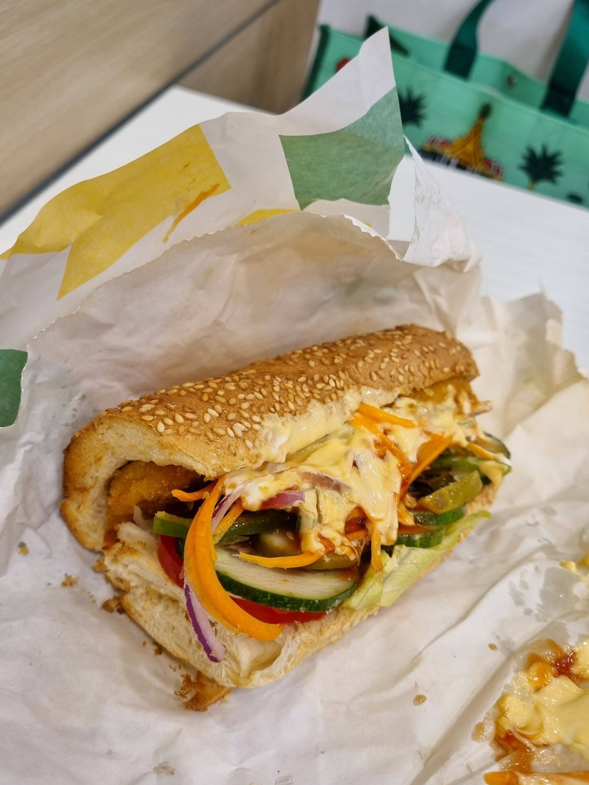 [6"/6 นิ้ว] Tori Katsu ซับไก่โทริคัตสึ ร้าน Subway สุขุมวิท 23