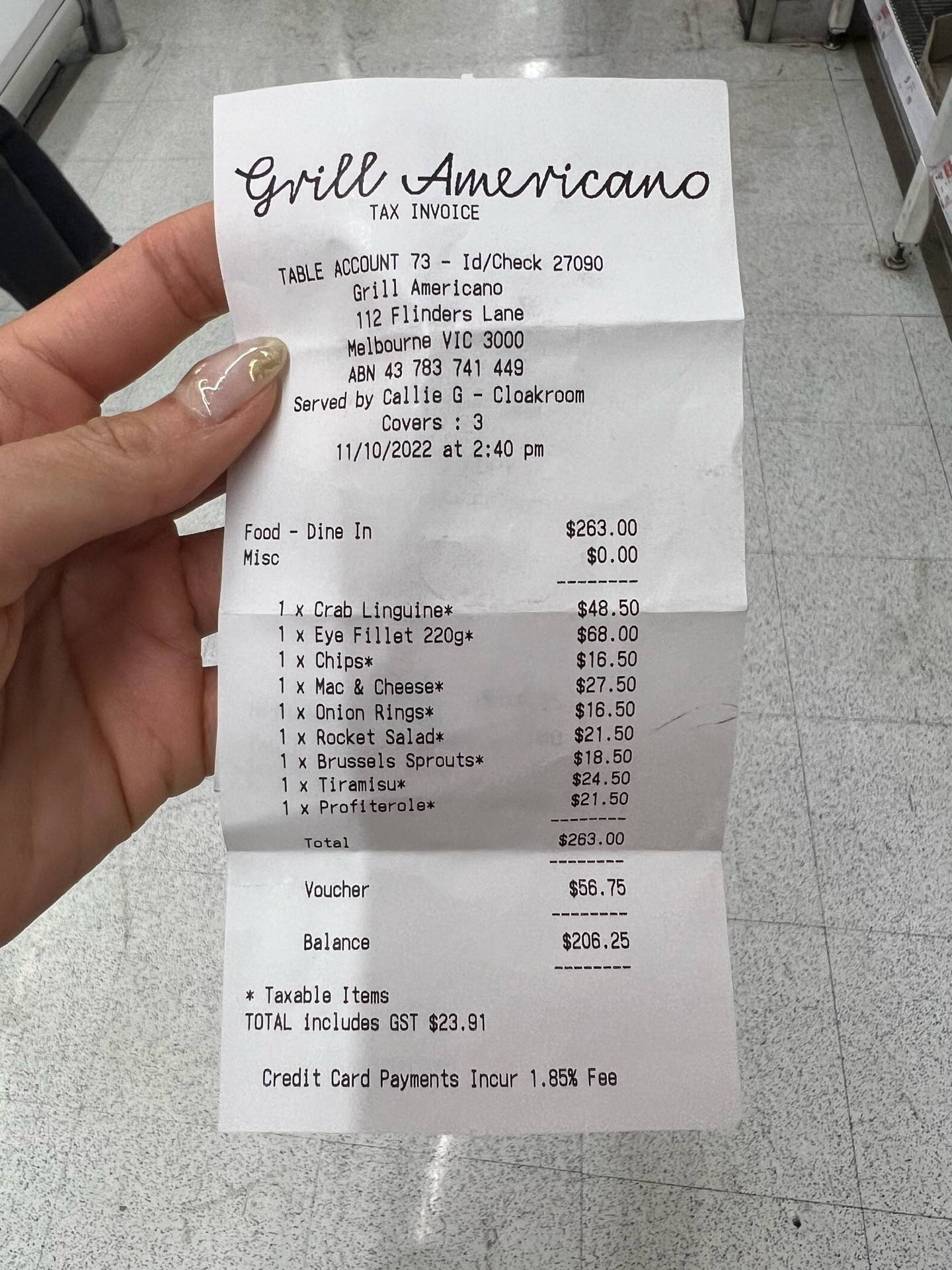 ร้าน Grill Americano | รีวิวร้านอาหาร
