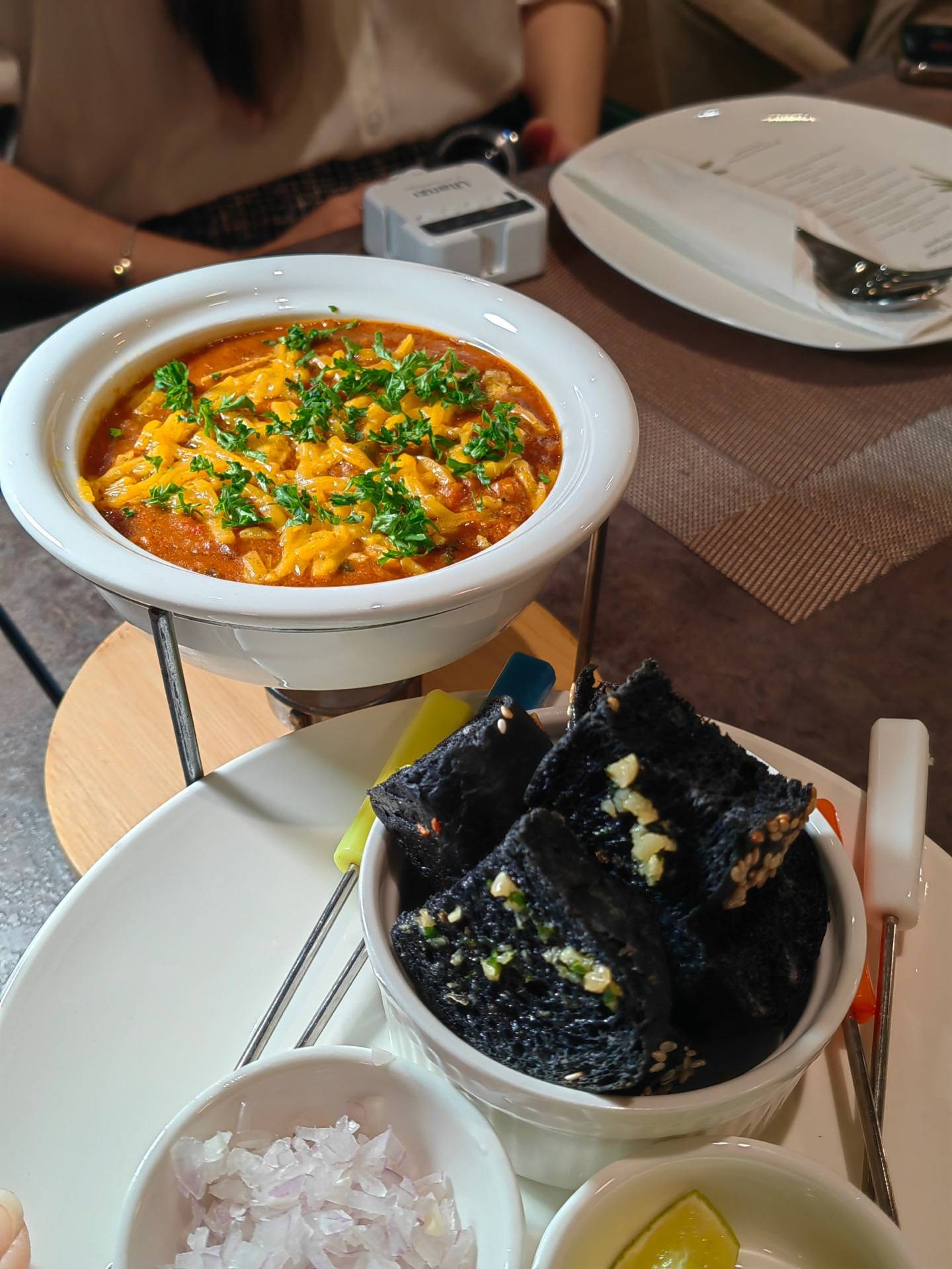 PAV BHAJI FONDUE ร้าน Munch Box By Nidhi