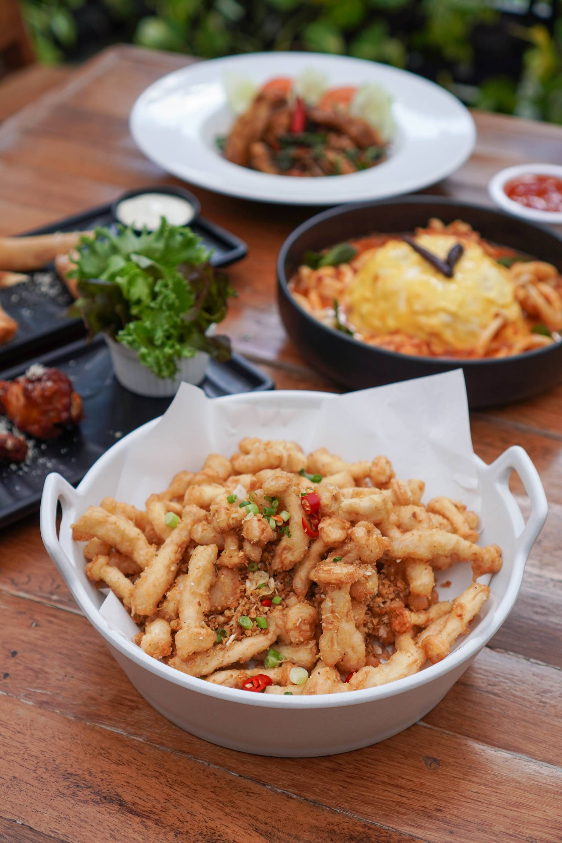 เห็ดคั่วเกลือ ร้าน 9 SALADs (นายน์สลัด) รามอินทรา กม7 - Wongnai