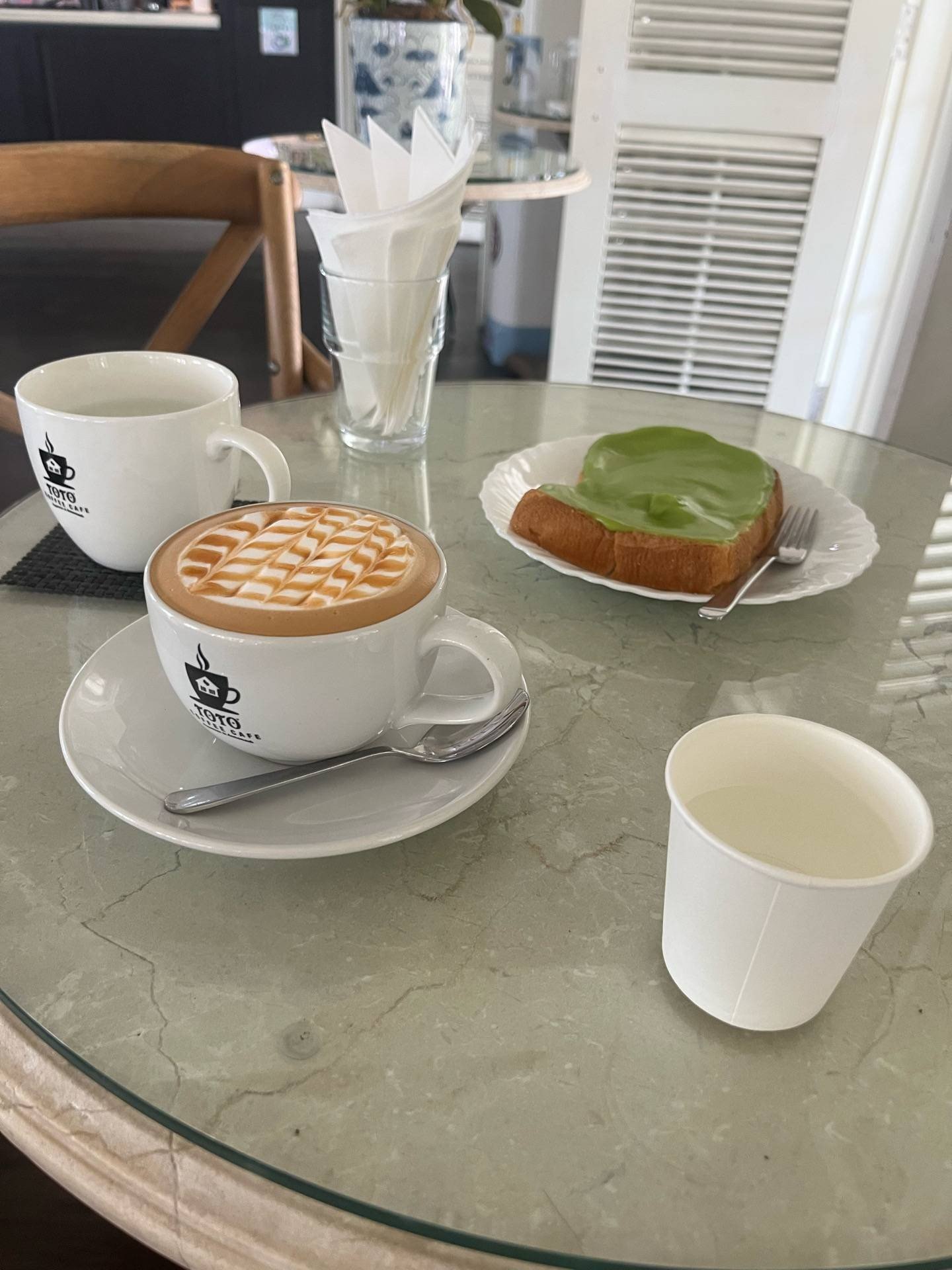 รีวิว Toto Coffee Cafe - ร้านกาแฟในโชว์รูมผ้าปูที่นอน Toto - Wongnai