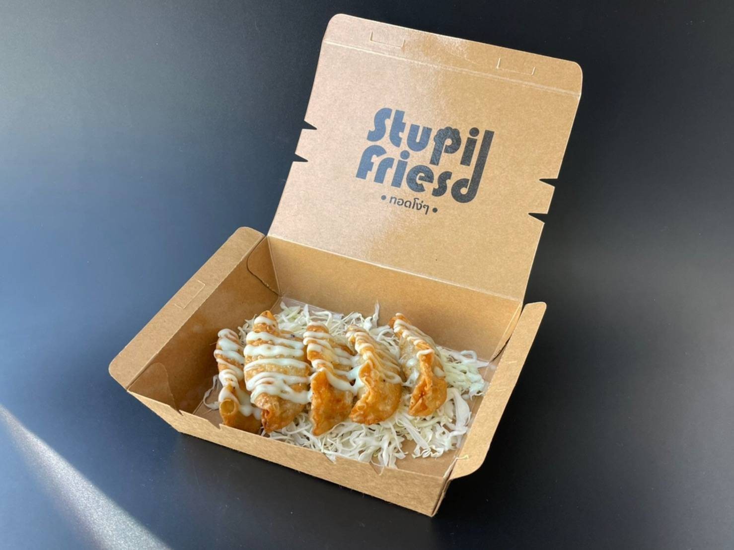 รีวิว Stupid Fries เกี๊ยวซ่าทอด หลังม.จันทรเกษม