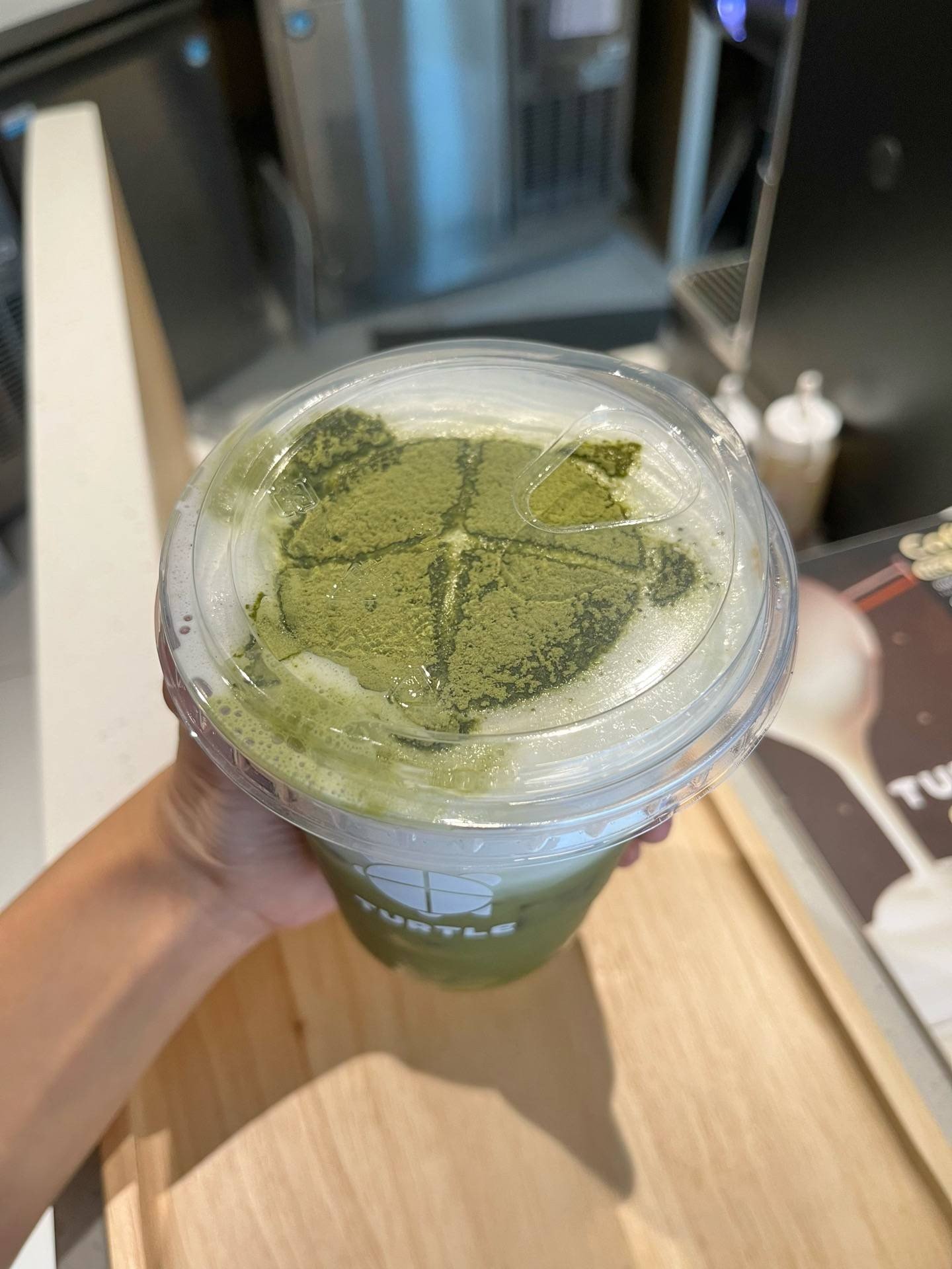 Turtle Iced Matcha Snow Foam ร้าน Turtle Coffee อนุสาวรีย์ชัยสมรภูมิ ...