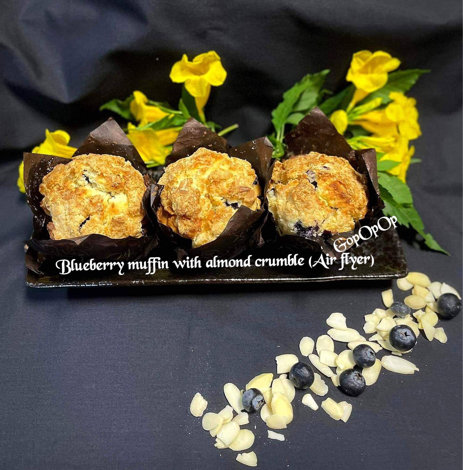 สูตร Blueberry Muffins With Almond Crumble 🧁(Air Flyer) พร้อมวิธีทำโดย ...