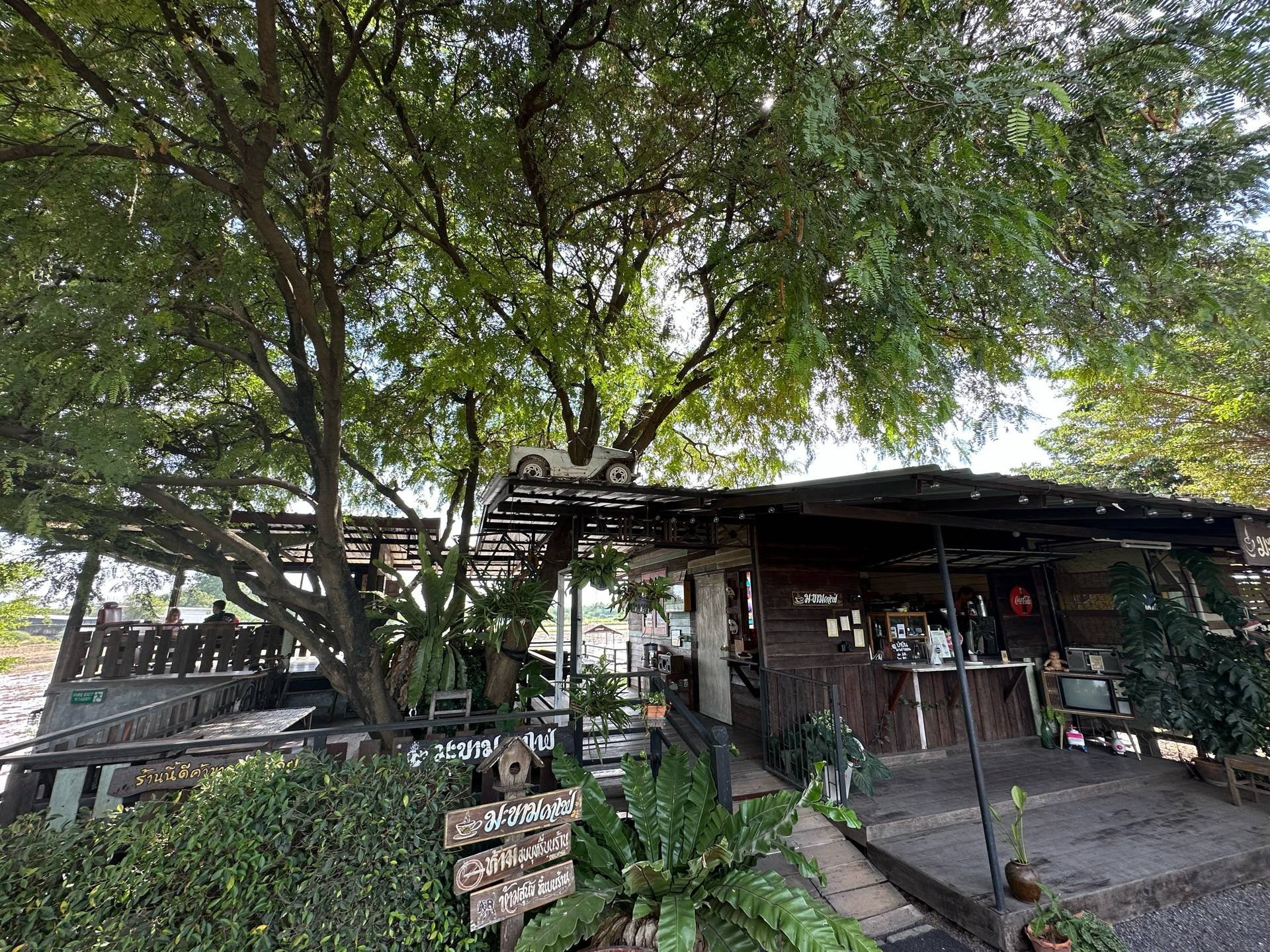 รีวิว มะขาม Cafe - ร้านกาแฟในบรรยากาศชายทุ่งนา กับวิวองค์พระใหญ่