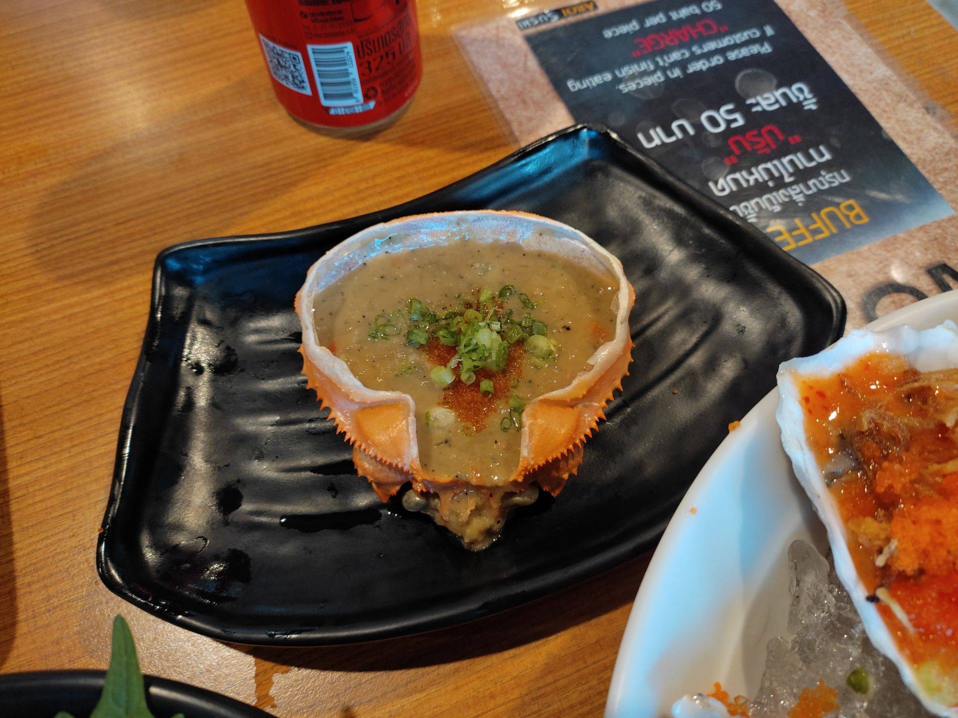 มันปูปรุงรส ร้าน Aroi Sushi Thru Thonglor ถนนเพชรบุรีตัดใหม่ - Wongnai