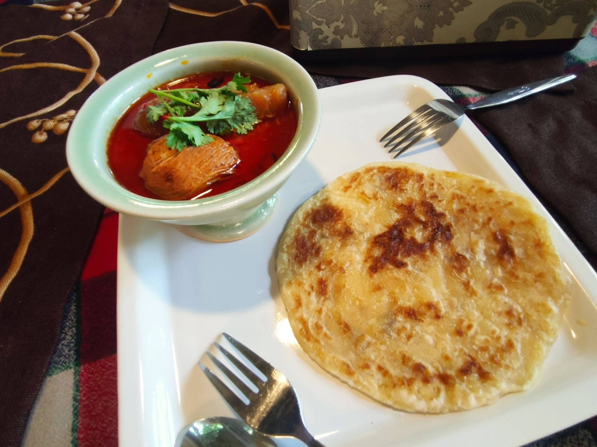 โรตีมัสมั่นไก่ ร้าน Wawa House