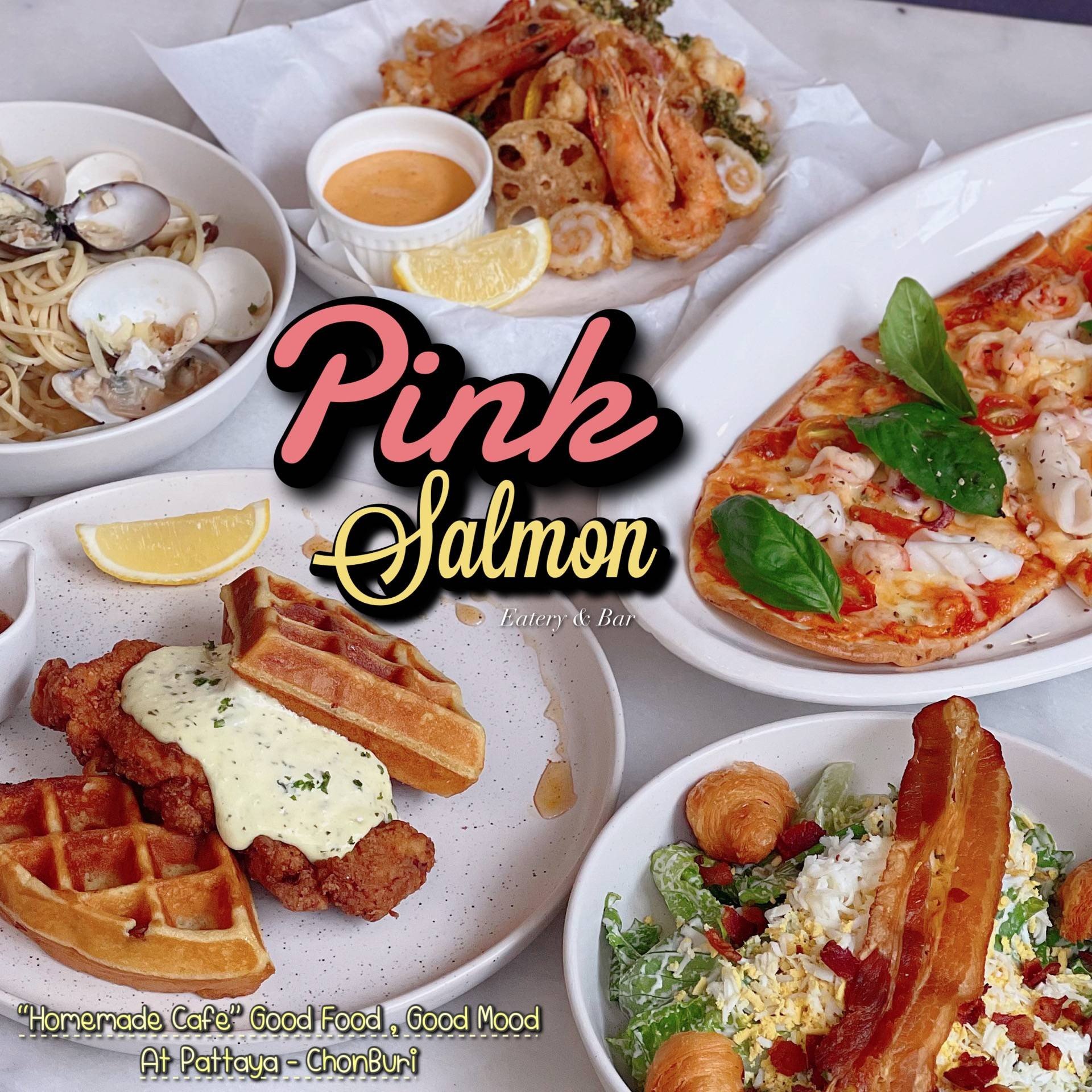 รีวิว Pink Salmon Eatery &Bar - ร้านอาหารฟิวชั่นน่ารักๆ พัทยา