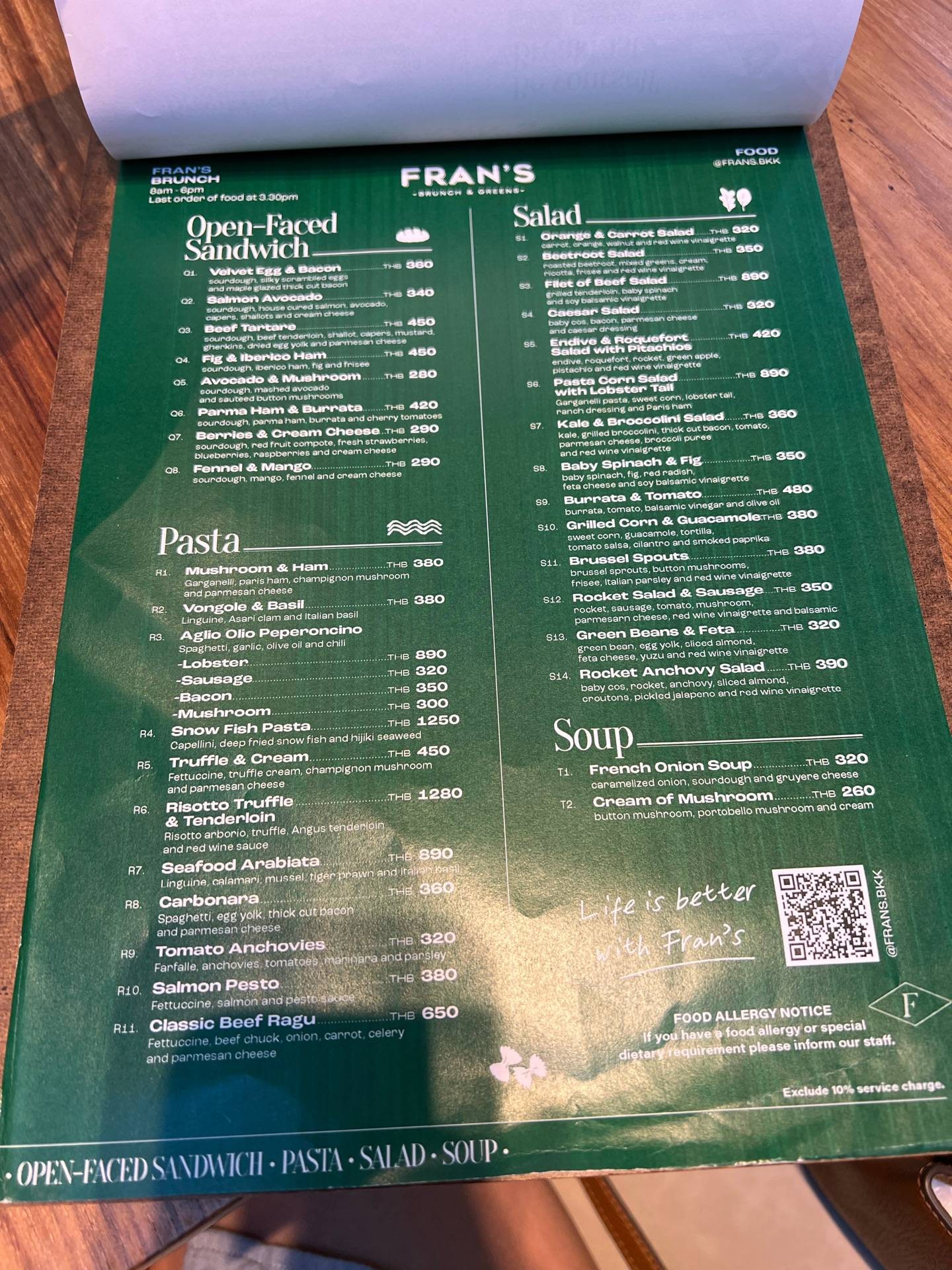 รูป Fran’s - Brunch & Greens - Wongnai