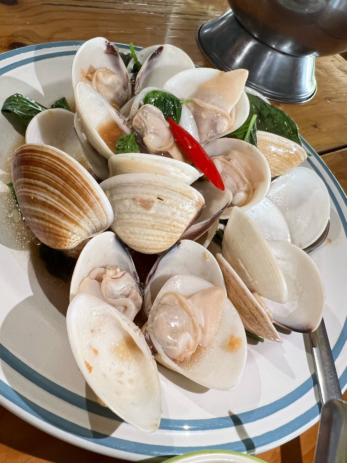 หอยตลับผัดโหระพา • หอยตลับสดมาก อร๊อย อร่อย ร้าน บ้านครัวประมง - Wongnai