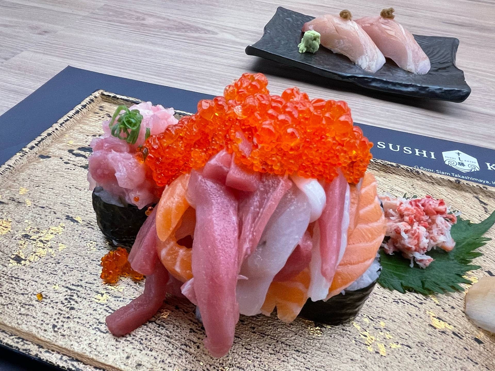 รีวิว SUSHI KATSU ICONSIAM - พีชที่เป็นของหวานอร่อยมาก ขอแนะนำ - Wongnai