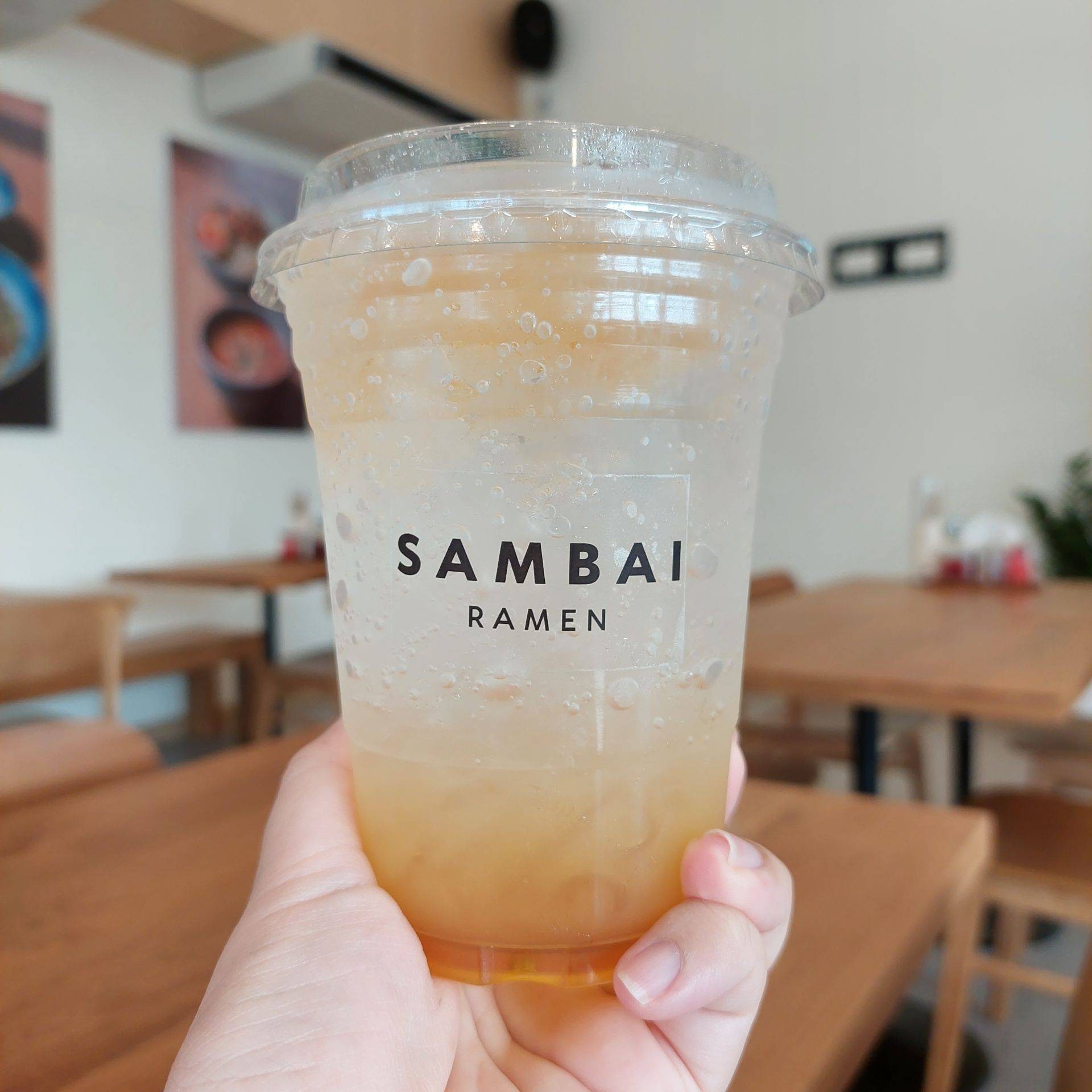 Yuzu Lemon Soda • 75++ อร่อยใช้ได้ค่ะ ร้าน SAMBAI RAMEN