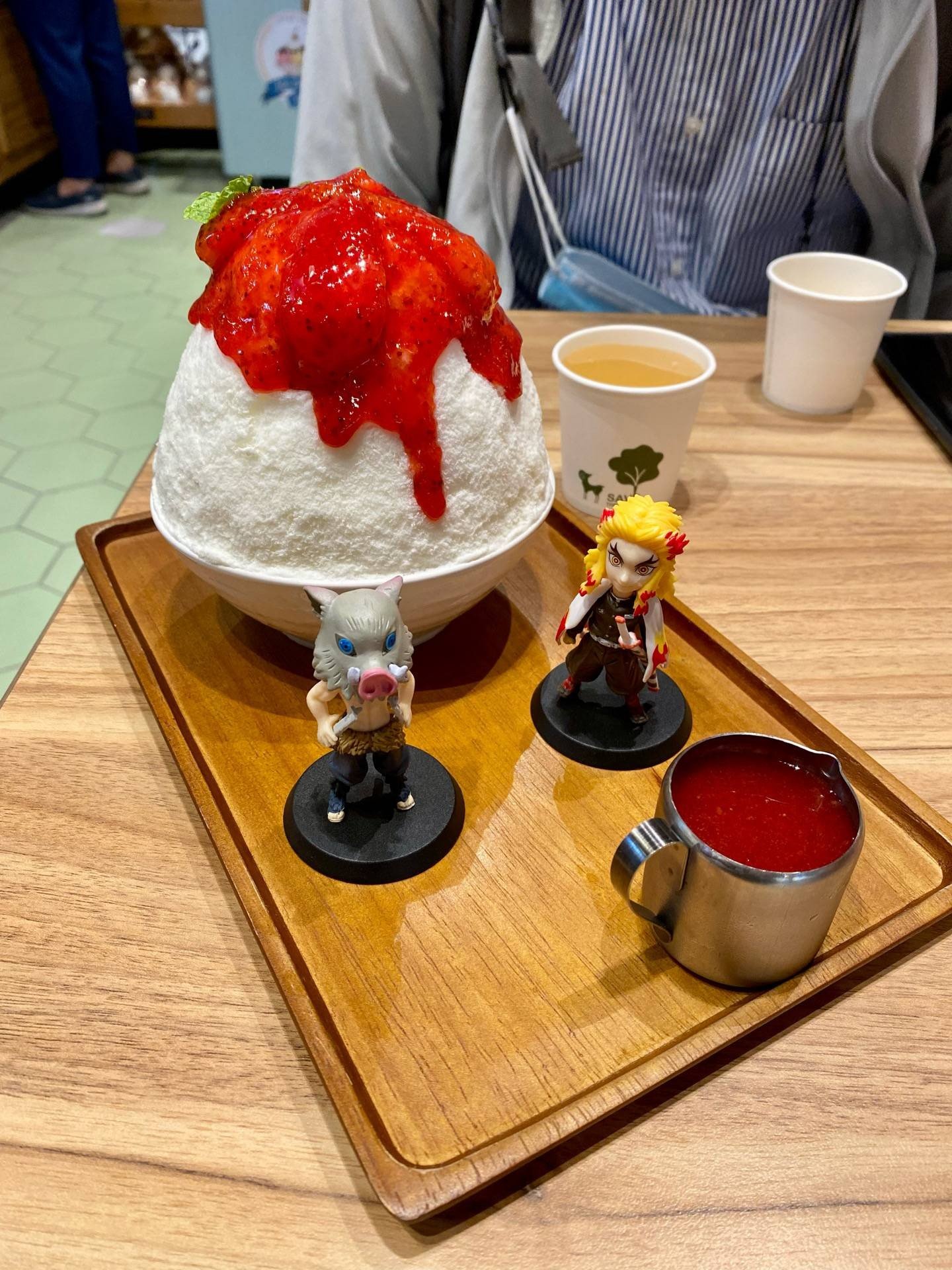 คากิโกริ รสสตอเบอรี่ชีสเค้ก ร้าน After You Dessert Café เทอมินอล พระราม 3