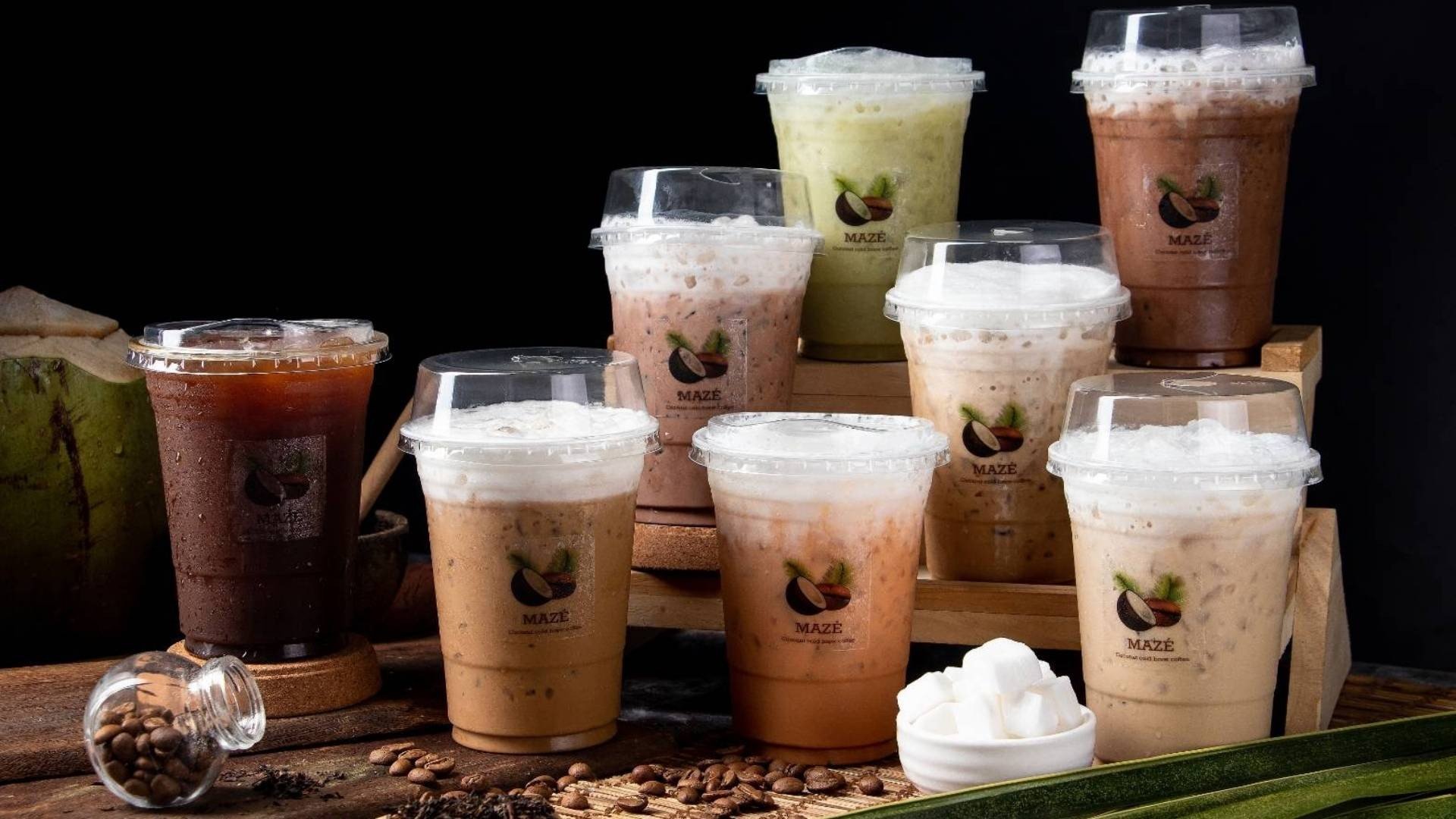 MAZÉ Coffee (มาเซ่ คอฟฟี่) || Coconut milk coffee & tea ถ.พระราม 6 ...