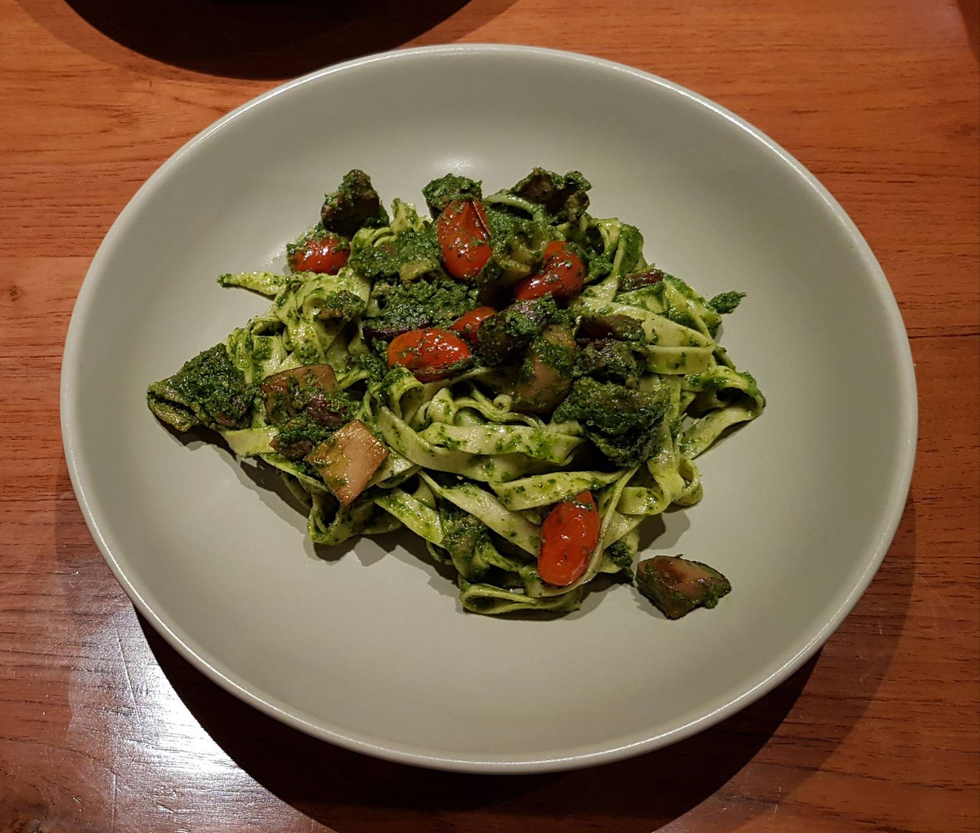 Pasta Pesto with Bacon ร้าน Ñam Ñam Pasta & Tapas RQ 49 Mall (สุขุมวิท 49)