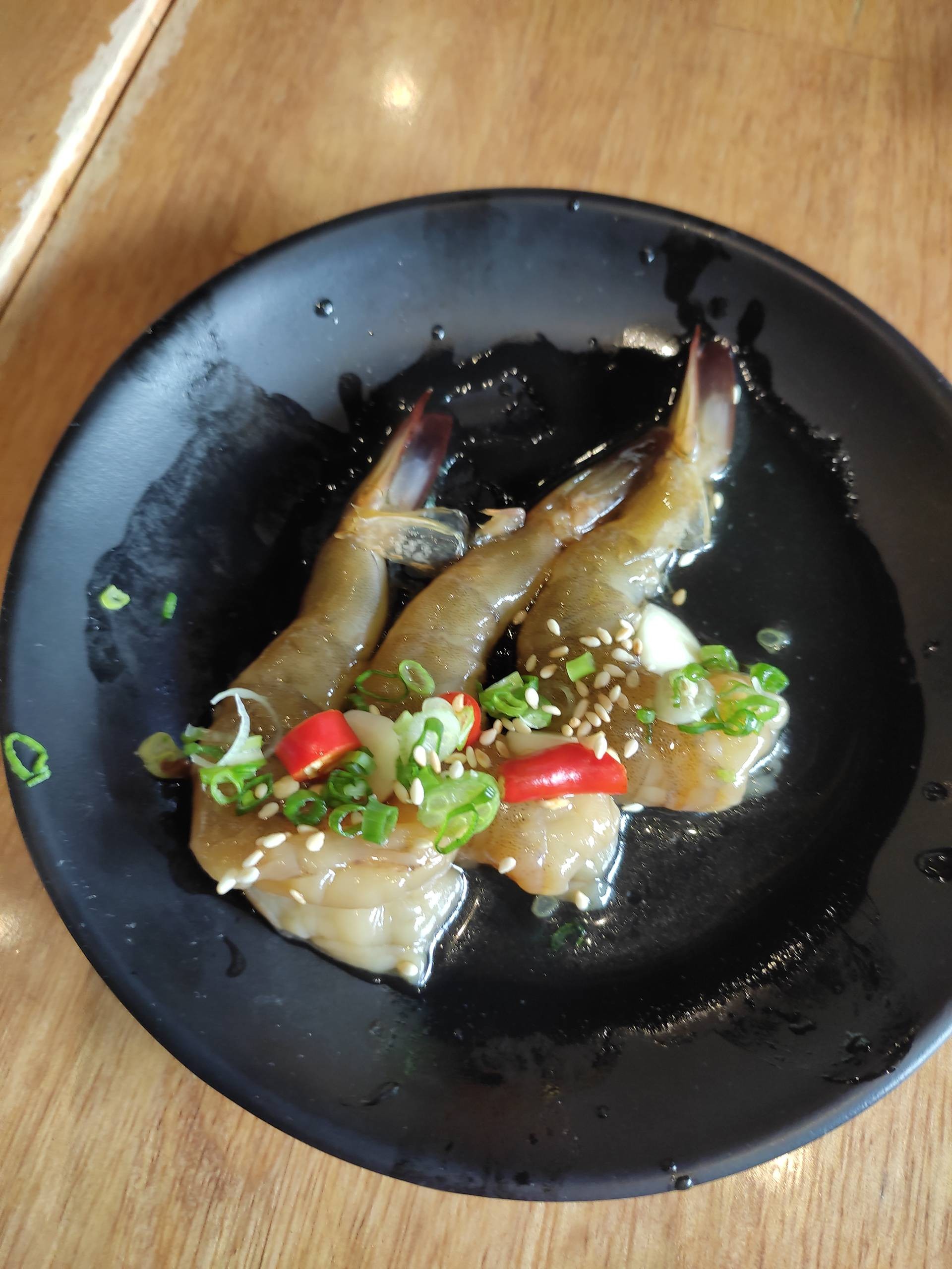 กุ้งดอง ร้าน Aroi Sushi Thru Thonglor ถนนเพชรบุรีตัดใหม่ - Wongnai