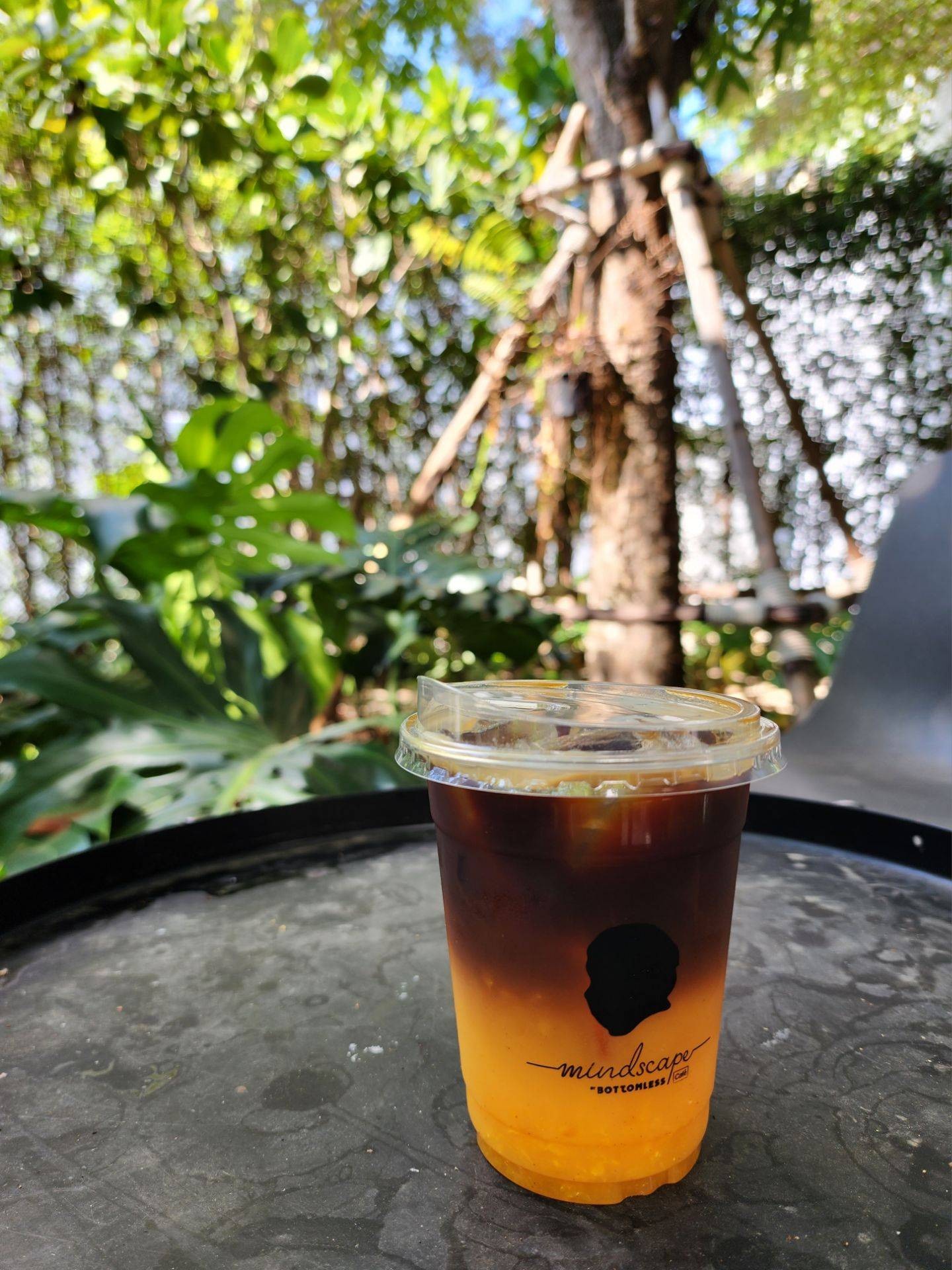 เอสเปรสโซช็อตผสมกับน้ำส้มคั้ ร้าน บอททอมเลส Mindscape Café By Bottomless (ร้านกาแฟ บอททอมเลส รัช ...