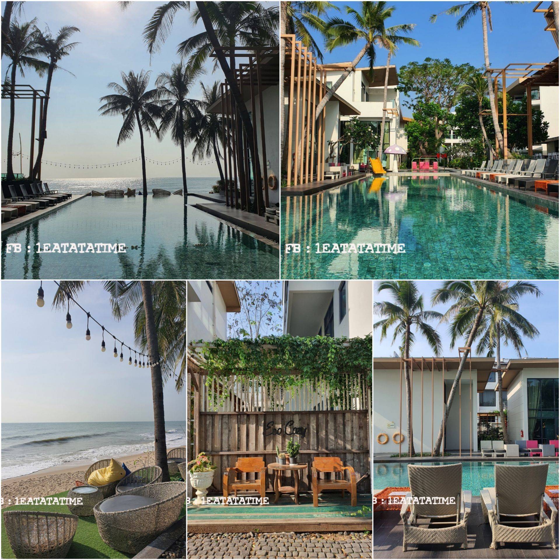 รีวิว Eco cozy beachfront Chaam - สวย ชิล สงบ ชอบมากค่ะ