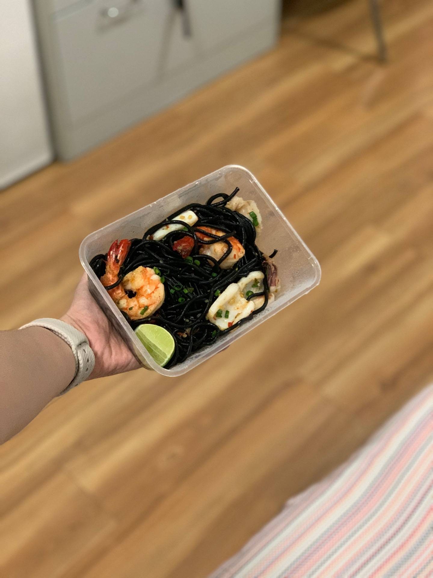 Spaghettini Black Ink Ebiko ร้าน Nam Nam Pasta and Tapas Central ...