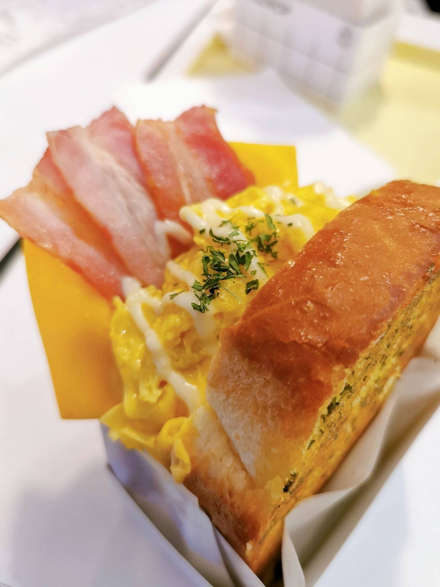 Garlic Bacon Cheese ร้าน Egg drop Centerpoint Siam Square